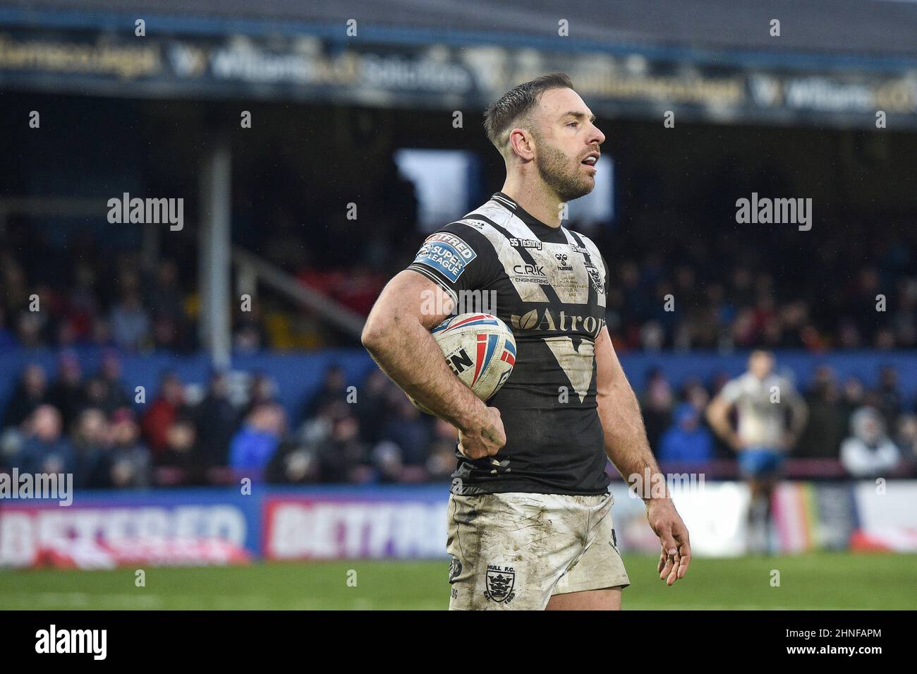 Wakefield, England - 13. Februar 2022 - Luke Gale (7) von Hull FC ...