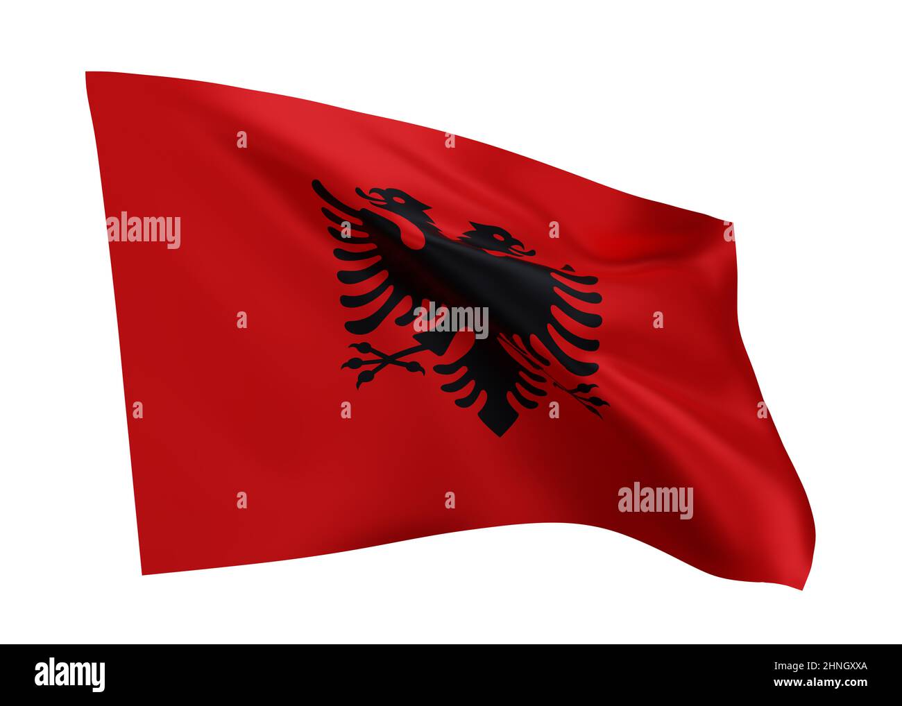 Gewellte albanische flagge -Fotos und -Bildmaterial in hoher Auflösung ...