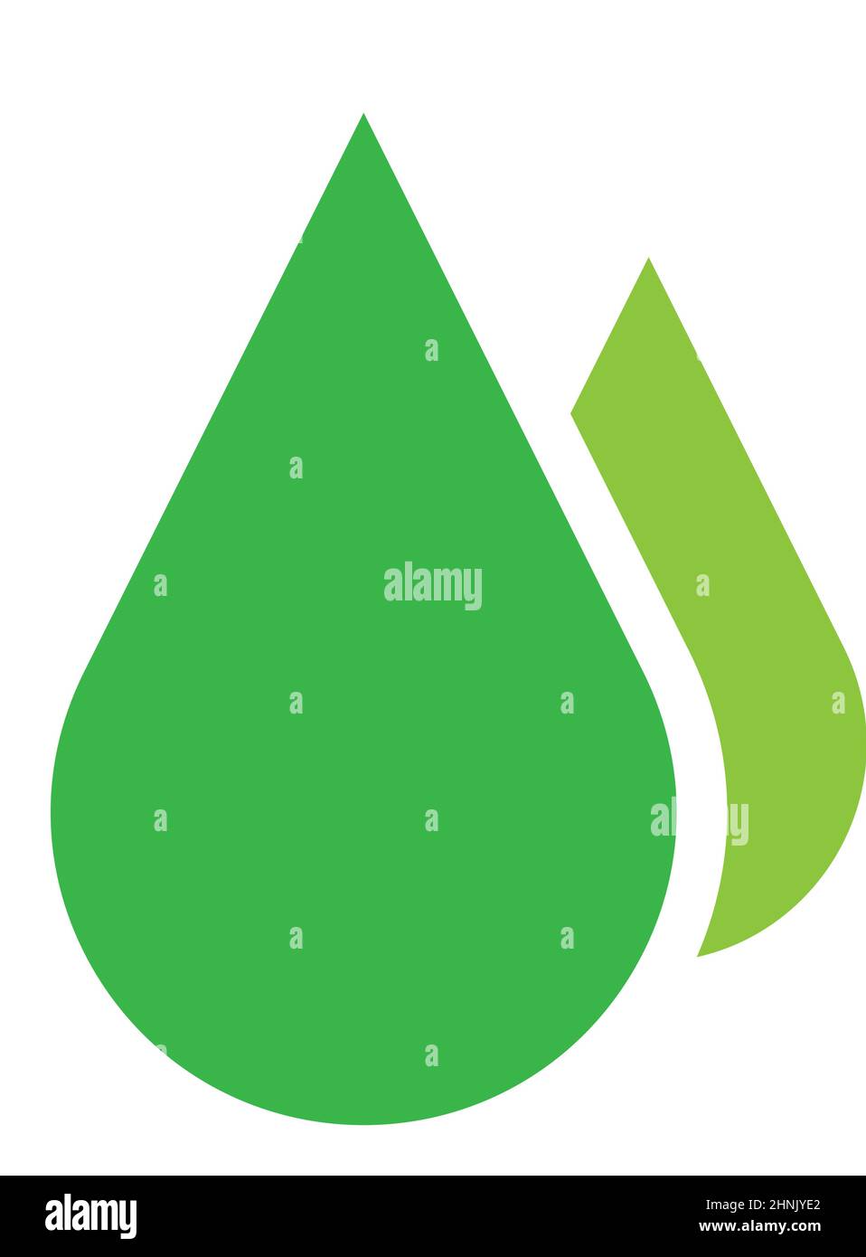 Natürlicher Tropfen, Symbol für Tropfenform, Symbol - Vektor-Grafik ...