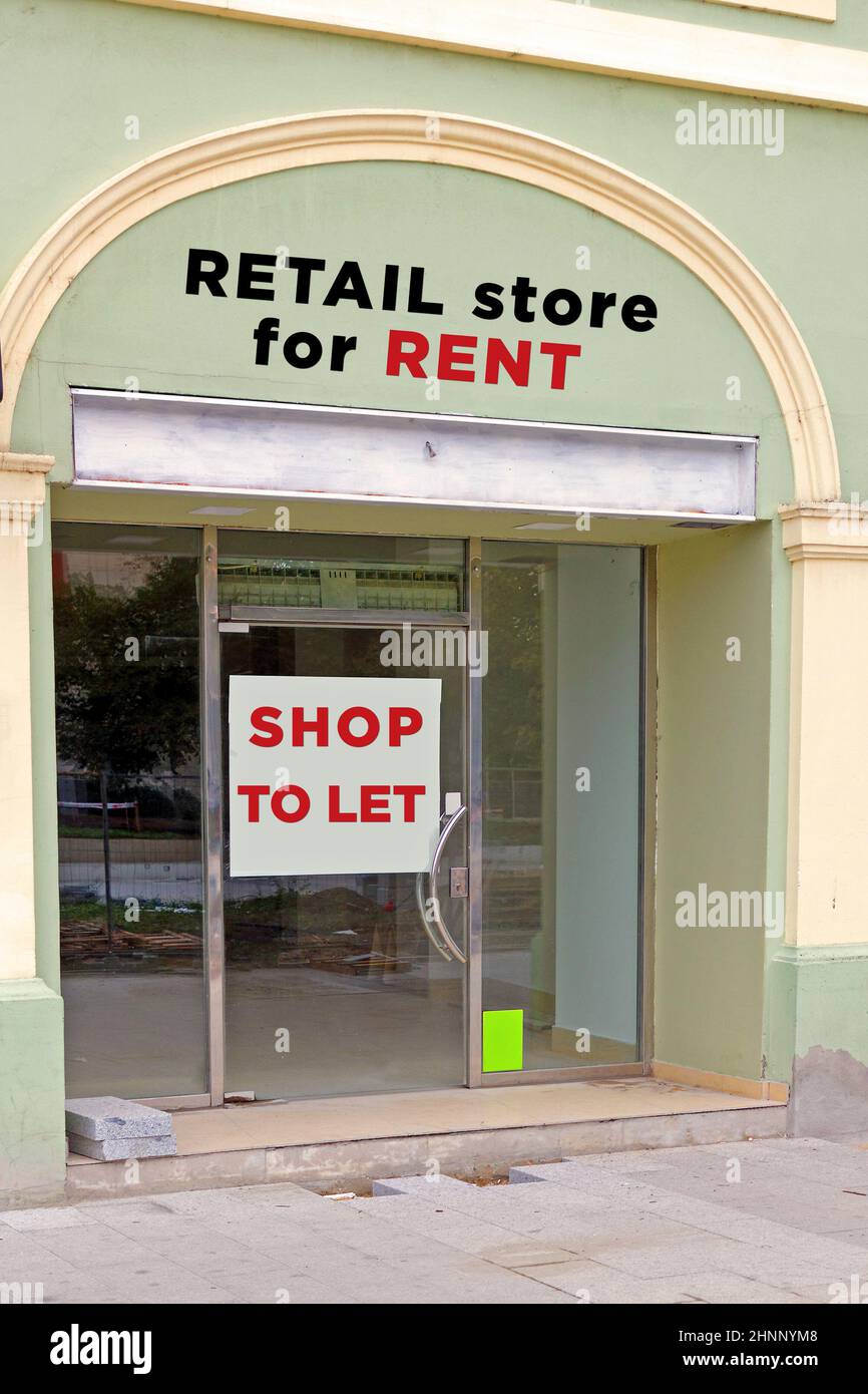 Shop rent -Fotos und -Bildmaterial in hoher Auflösung – Alamy