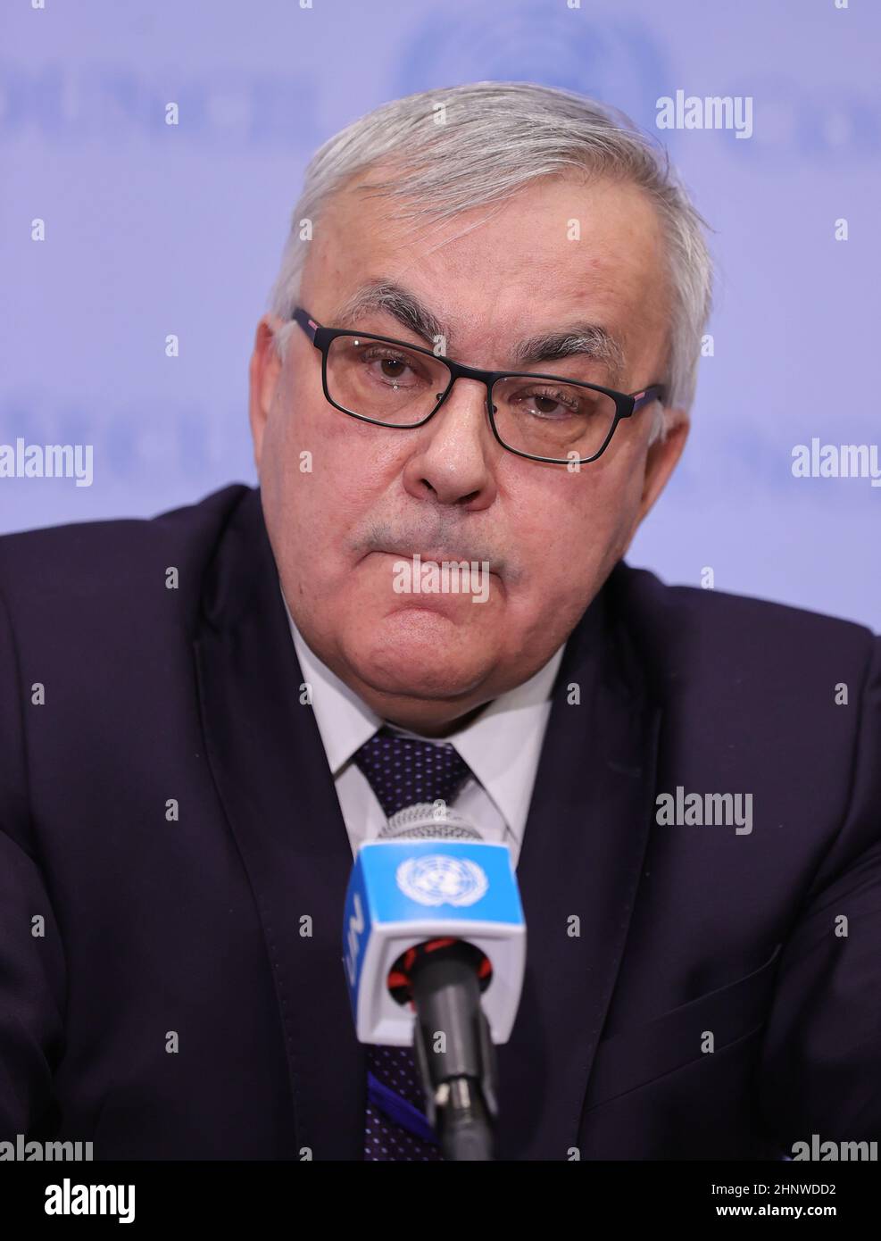 Vereinten Nationen. 17th. Februar 2022. United Nations, New York, USA ...