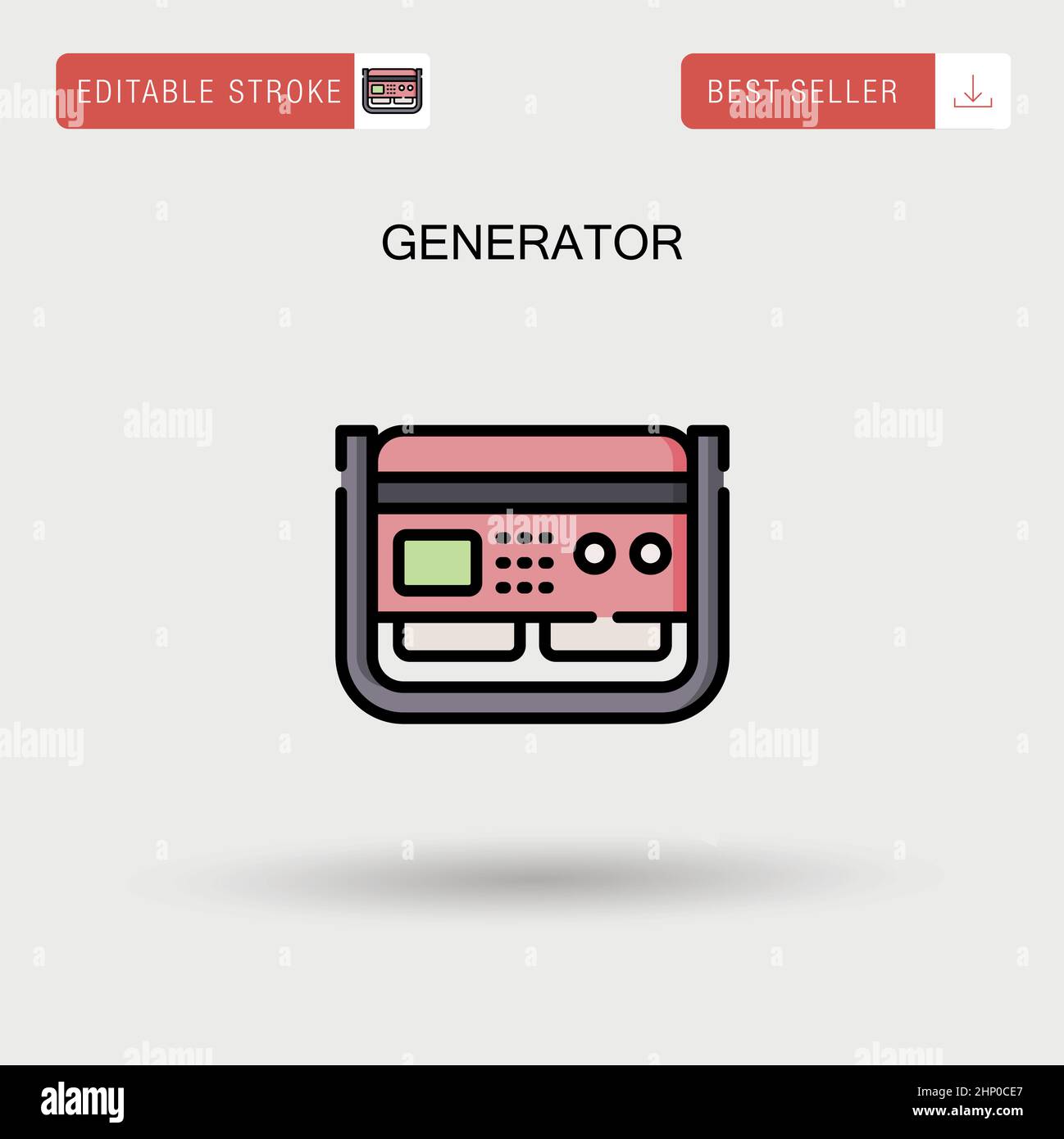 Diesel backup power generator Stock-Vektorgrafiken kaufen - Alamy