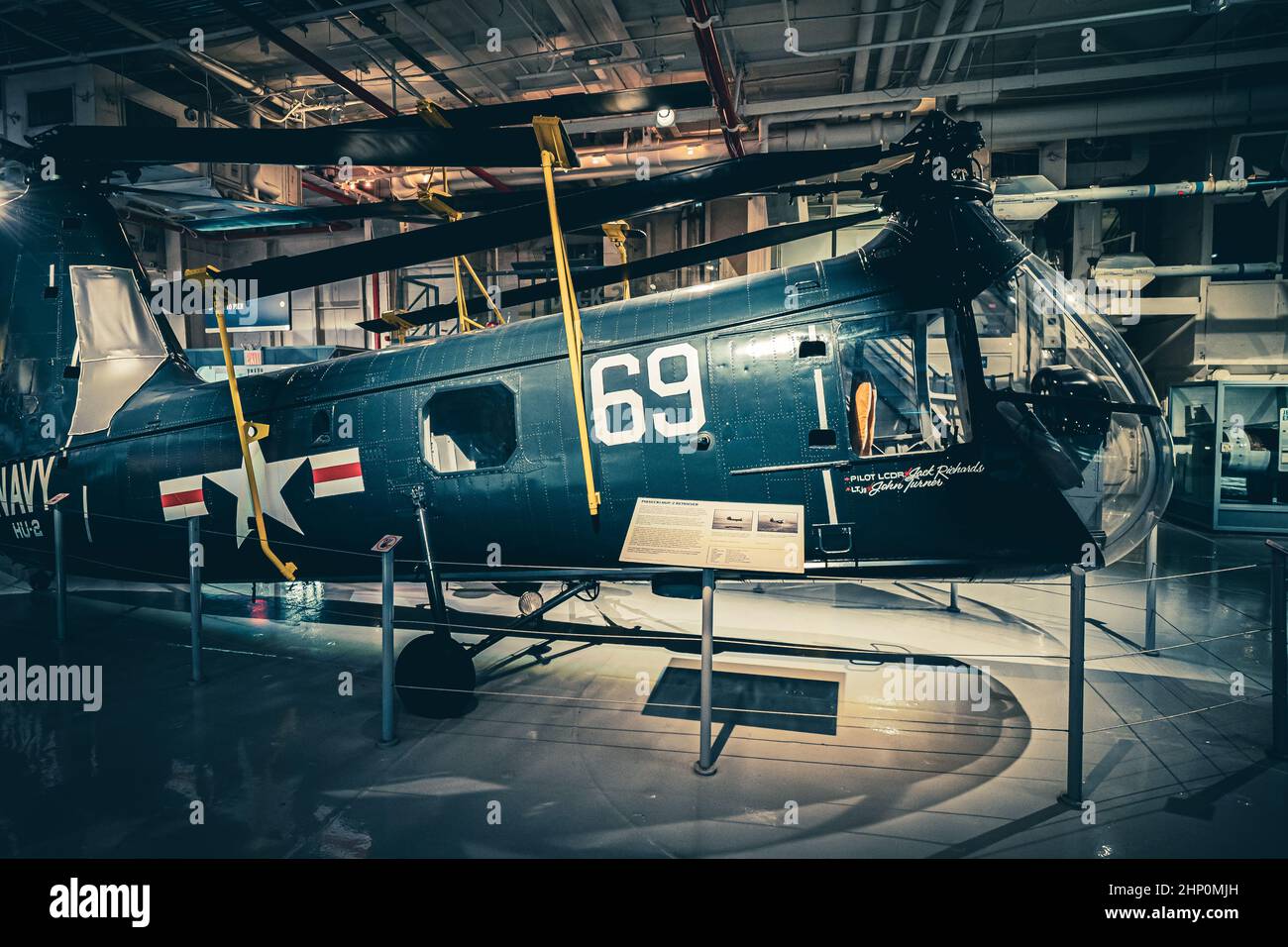 Ansicht eines Piasecki HUP Retriever Tandem Rotor Utility Helikopters ...