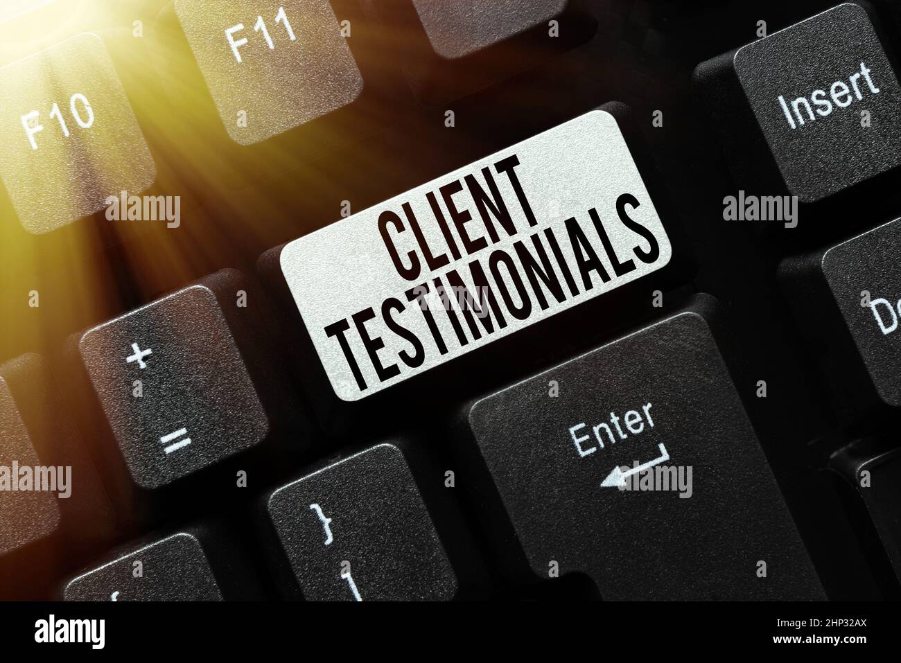 Hand schreiben Zeichen Kunden Testimonials, Konzept Bedeutung ...