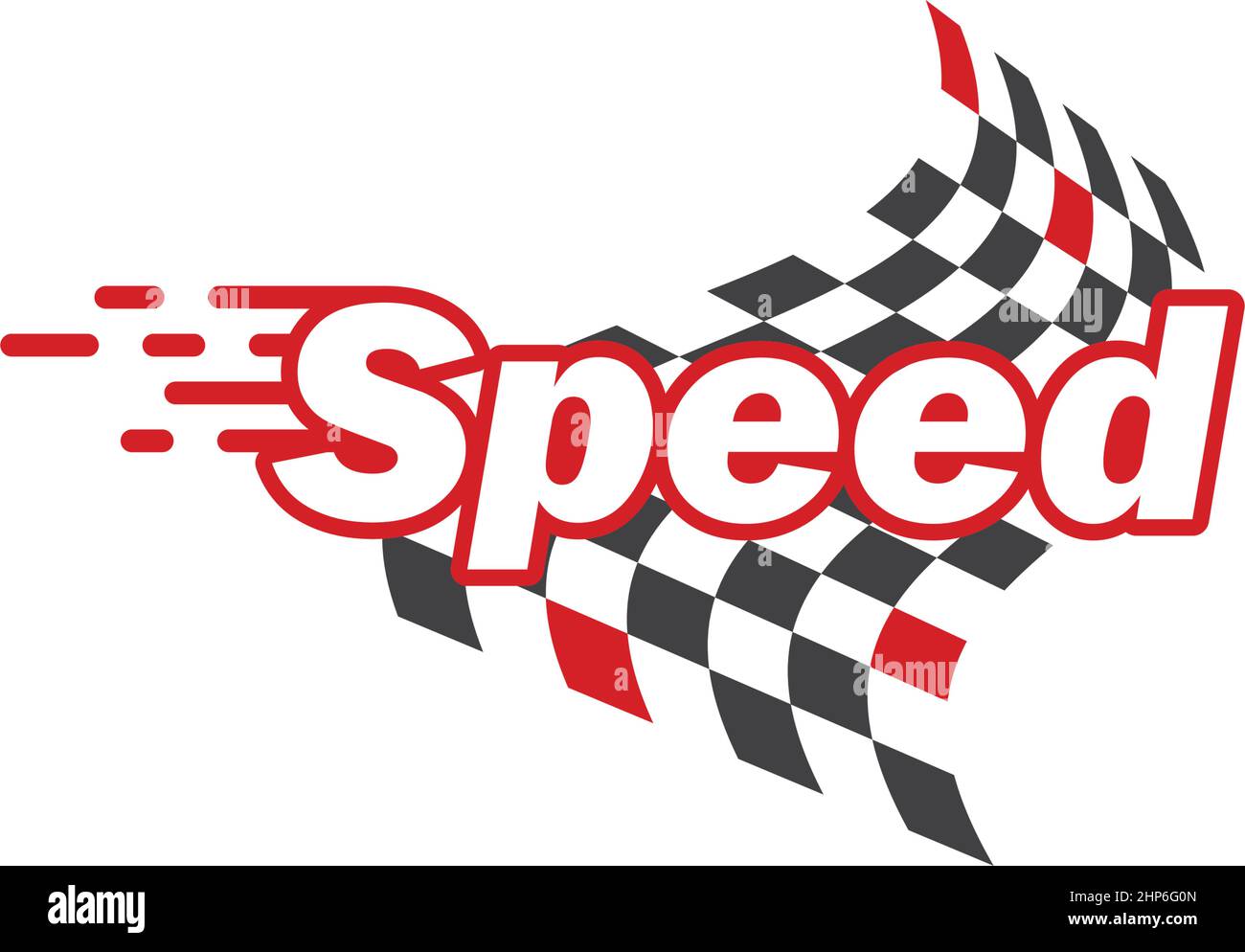 Speed Racing Flag Symbol der automotif Illustration Vektor Stock ...