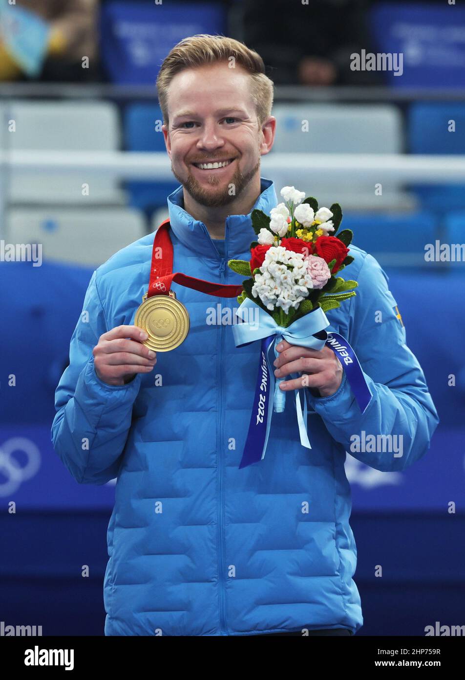 Olympische Spiele 2022 in Peking - Siegerehrung - Curling - M ...