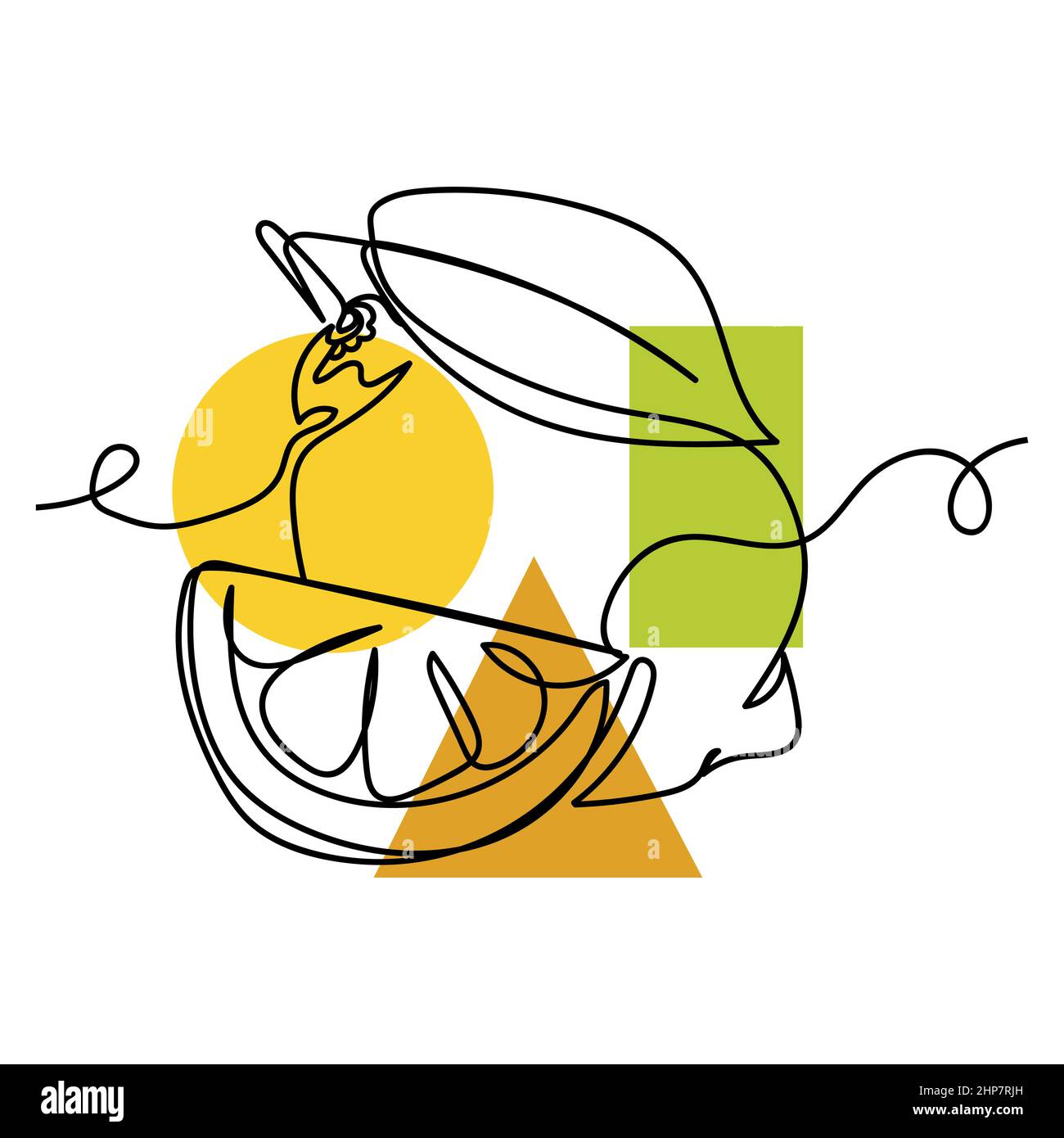 Lemon line drawing -Fotos und -Bildmaterial in hoher Auflösung – Alamy