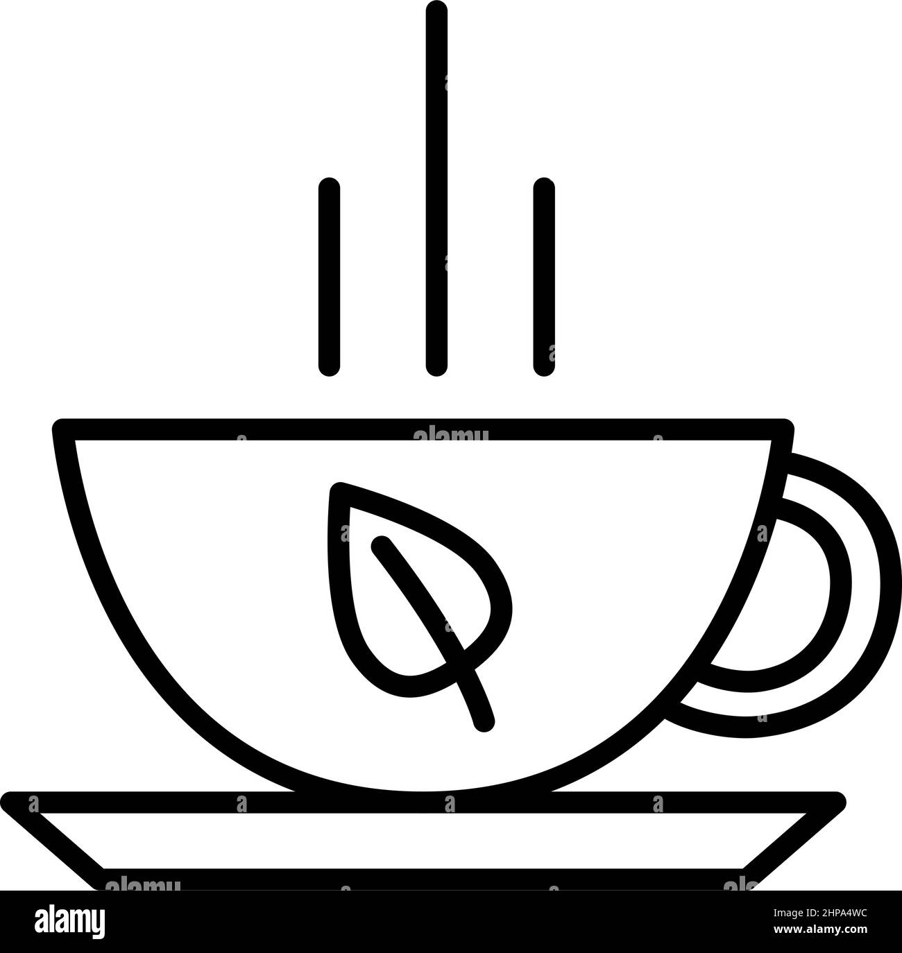 Teetasse umriss Stock-Vektorgrafiken kaufen - Alamy
