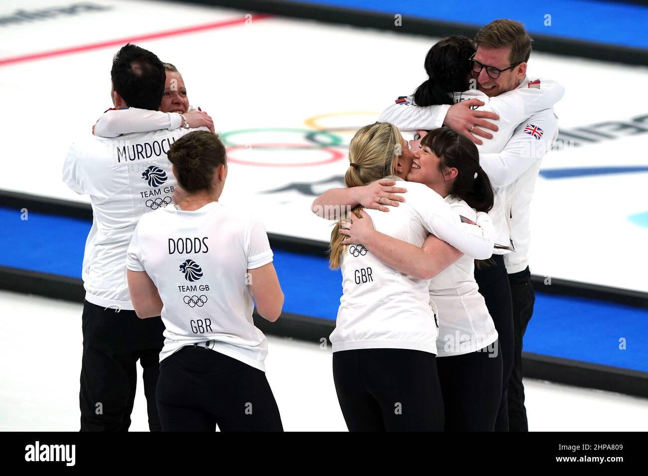 Großbritannien-Trainer David Murdoch, Eve Muirhead, Vicky Wright ...