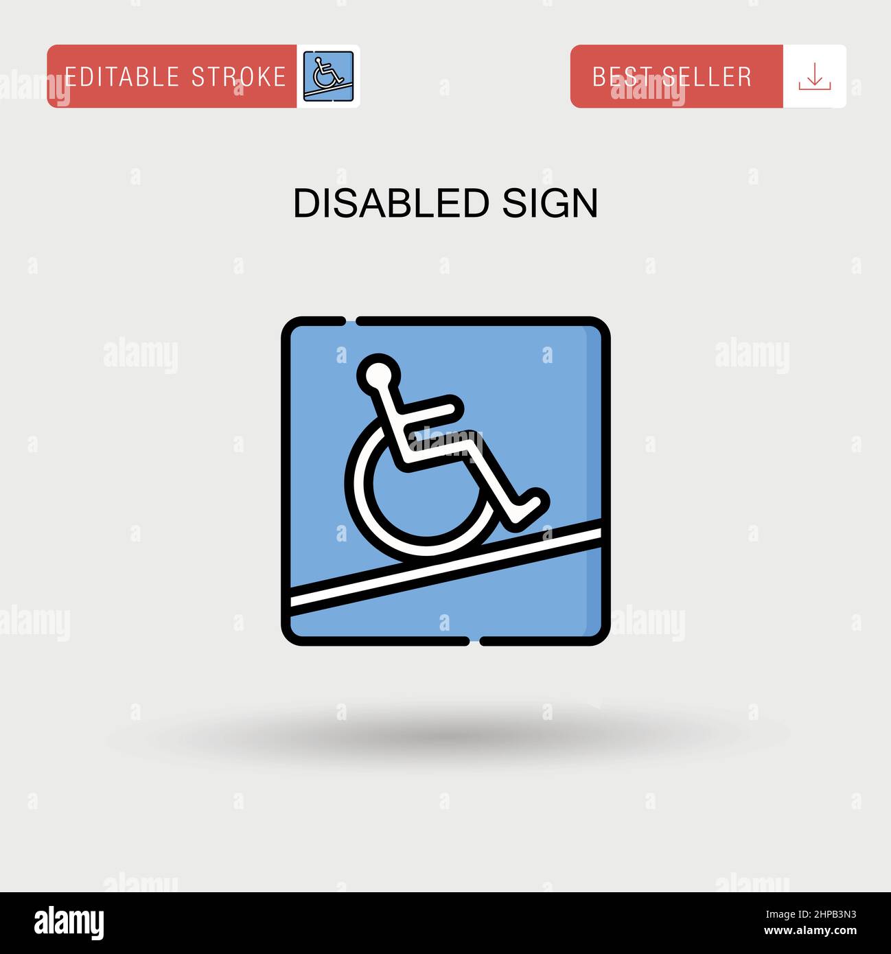 Behinderung zeichen Stock-Vektorgrafiken kaufen - Alamy
