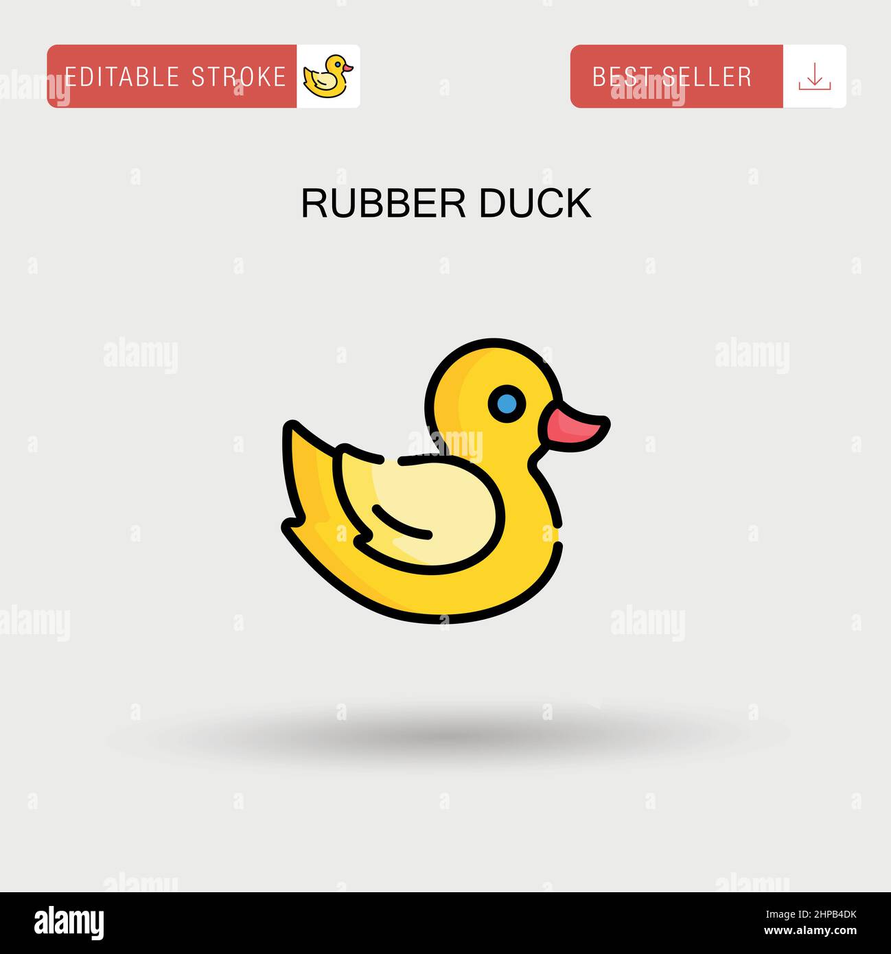 Gelbe plastikgummiente Stock-Vektorgrafiken kaufen - Alamy