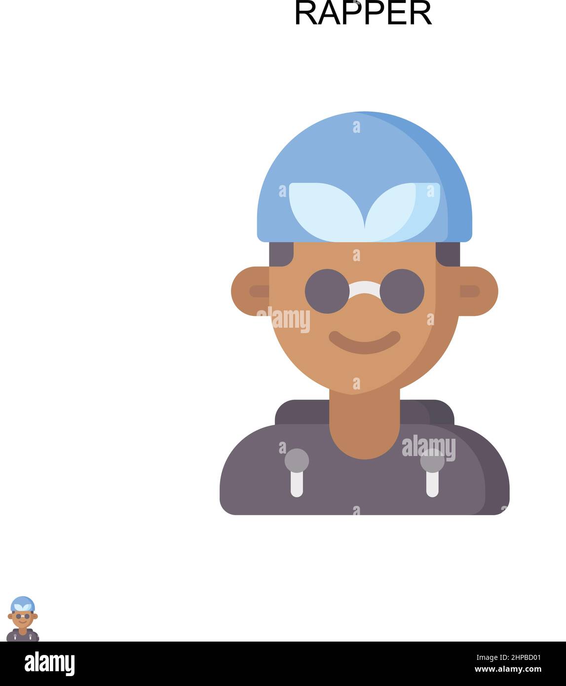 Rapper Simple Vektor-Symbol. Illustration Symbol Design-Vorlage für Web ...
