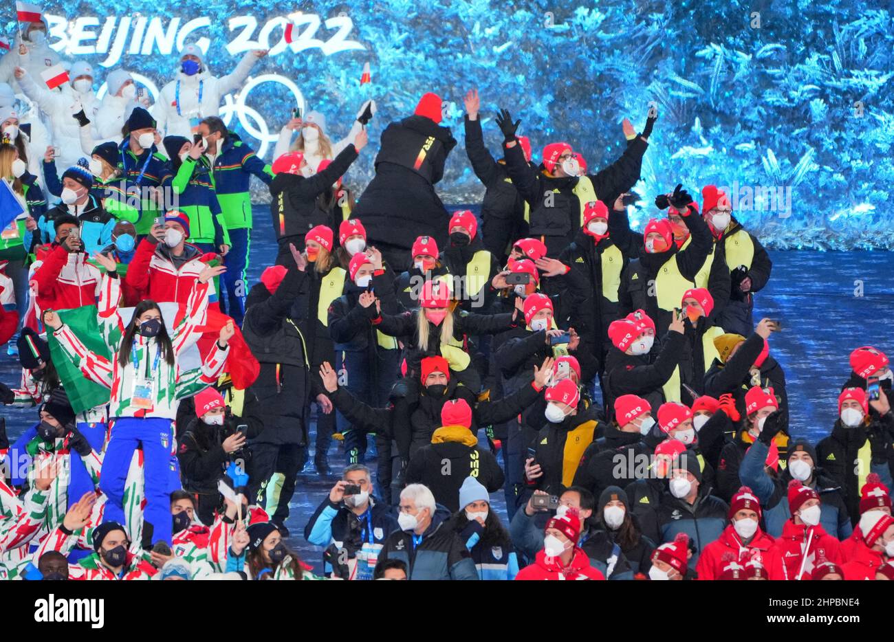 Peking, China. 20th. Februar 2022. Bildunterschrift: Olympische Spiele ...