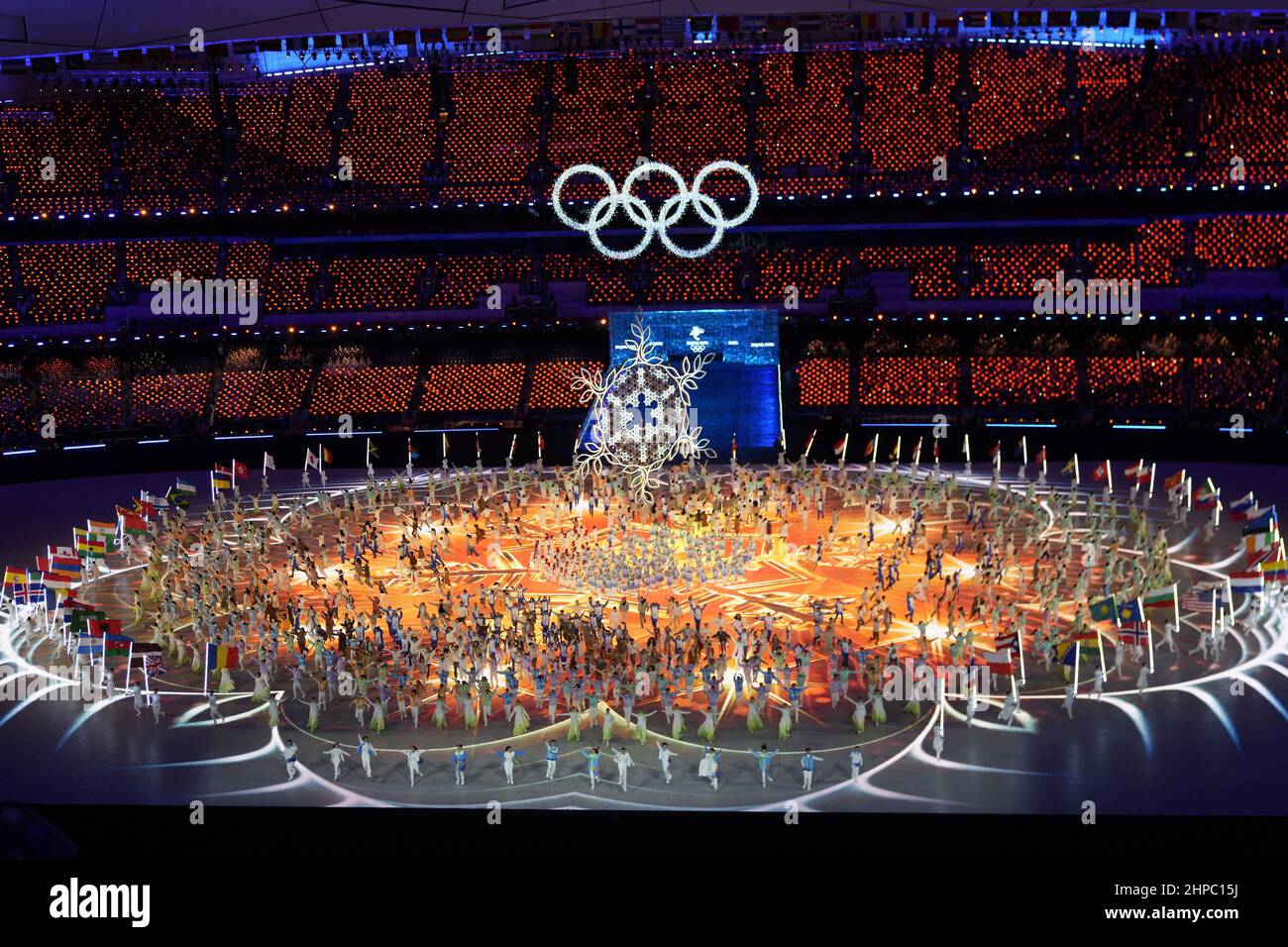 Peking, China. 20th. Februar 2022. Bei den Olympischen Abschlussfeiern ...