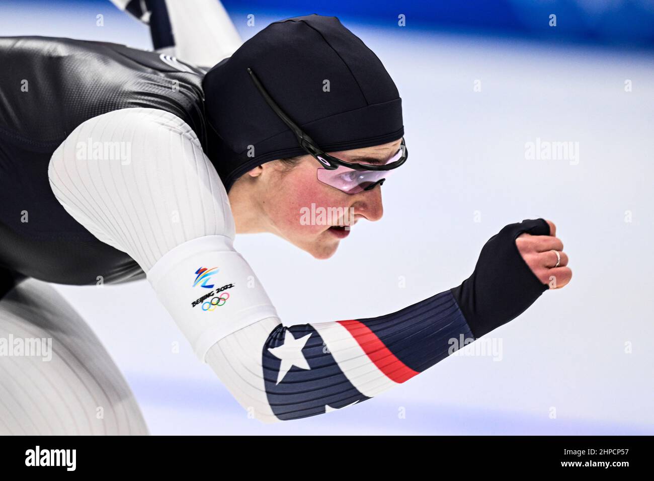 Kimi Goetz (USA), 13. FEBRUAR 2022 - Eisschnelllauf: Frauen 500m bei ...