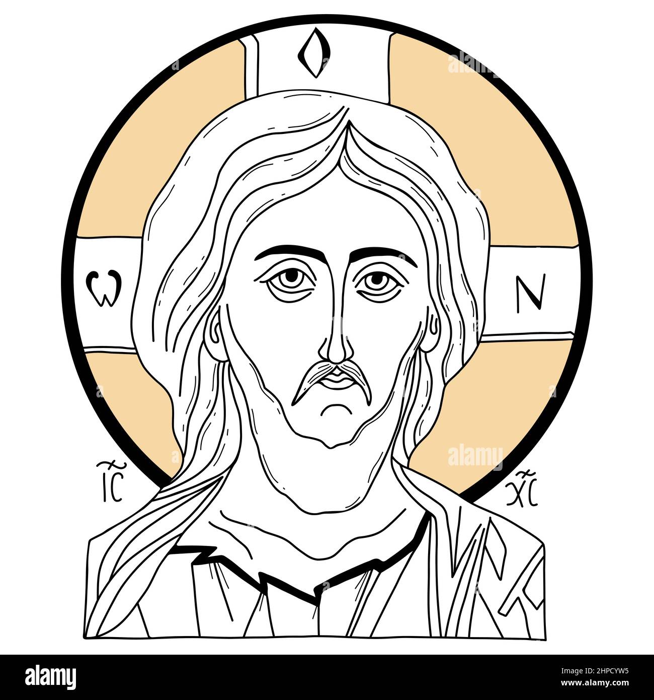 Iconography christ christus Stock-Vektorgrafiken kaufen - Alamy