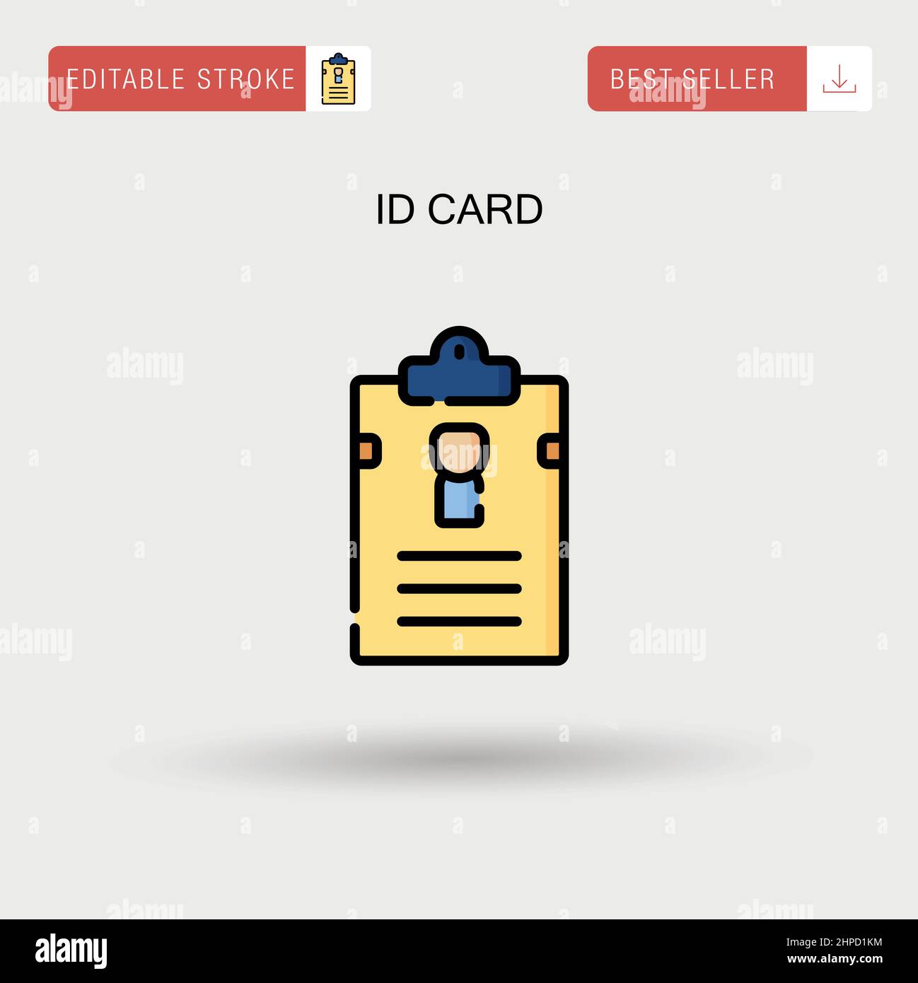Employee id card Stock-Vektorgrafiken kaufen - Alamy