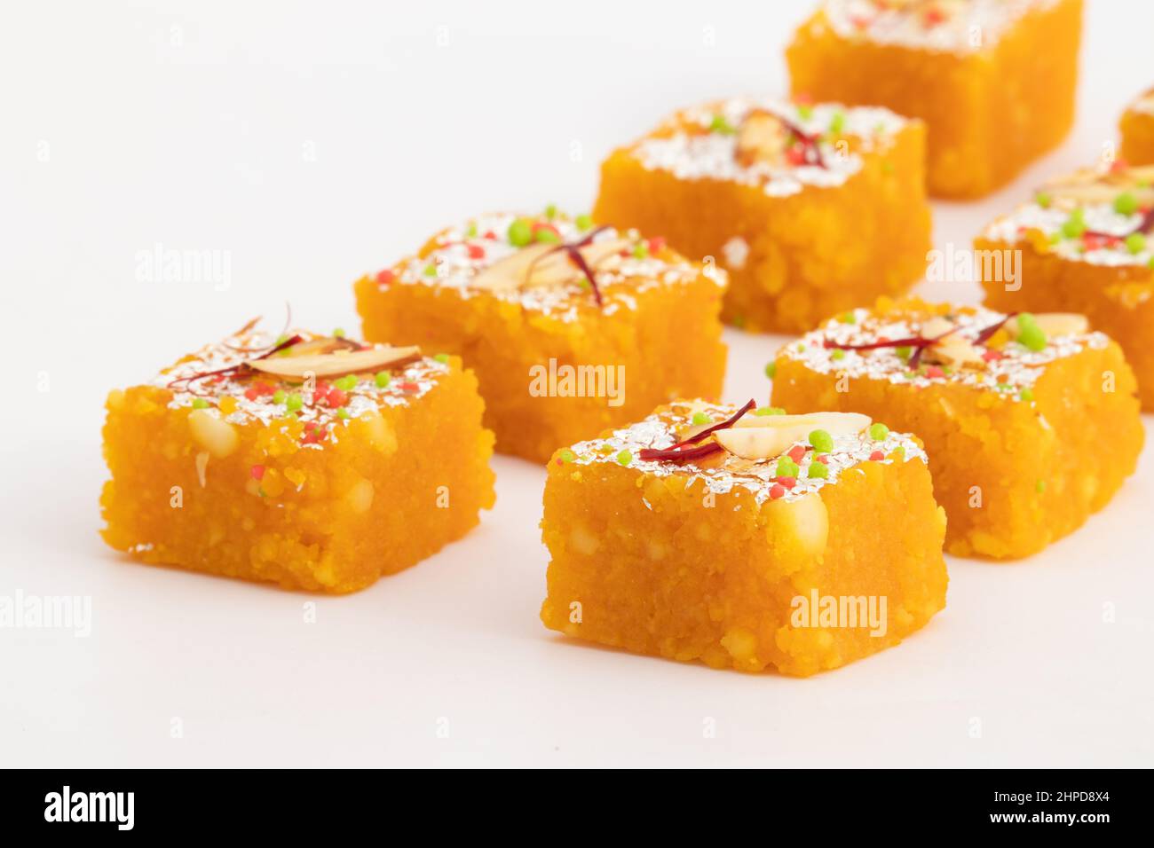 Moti Pak Mithai Auch Boondi Oder Bundi Pak Barfi Genannt, Motipak Burfi ...
