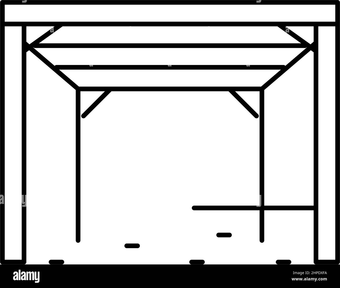 Pergola symbol Stock-Vektorgrafiken kaufen - Alamy