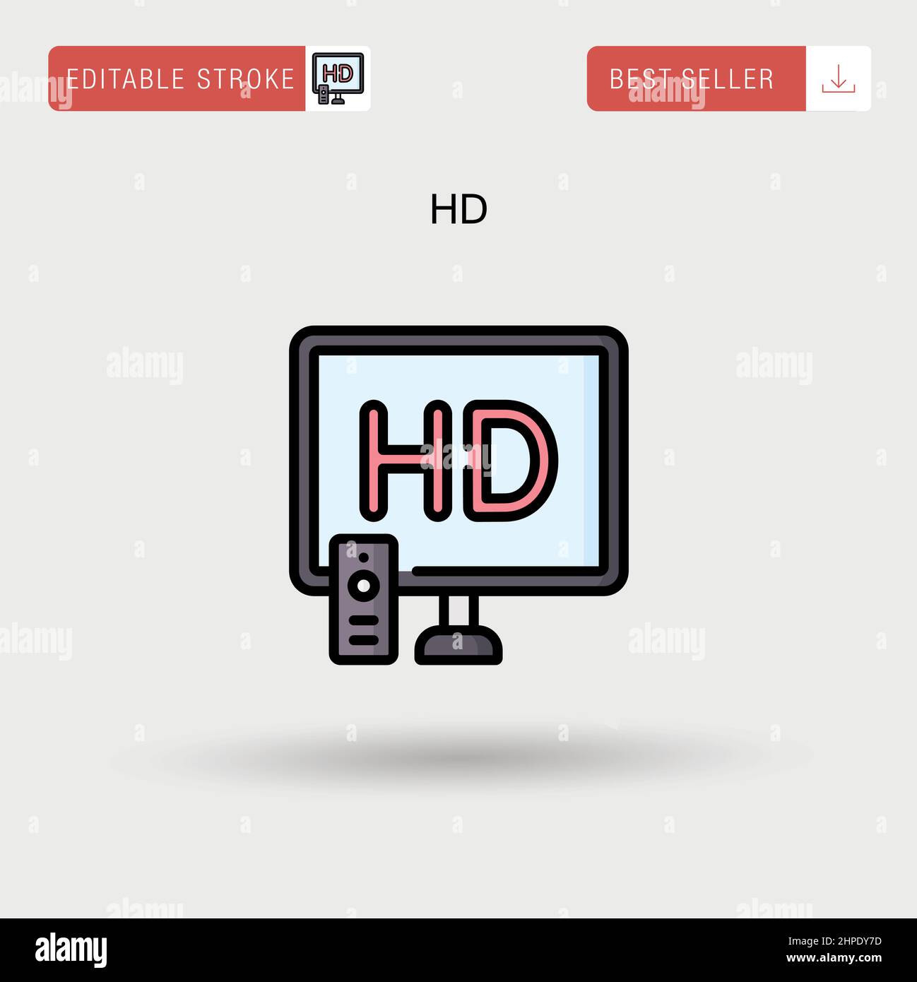 Hd symbol Stock-Vektorgrafiken kaufen - Alamy