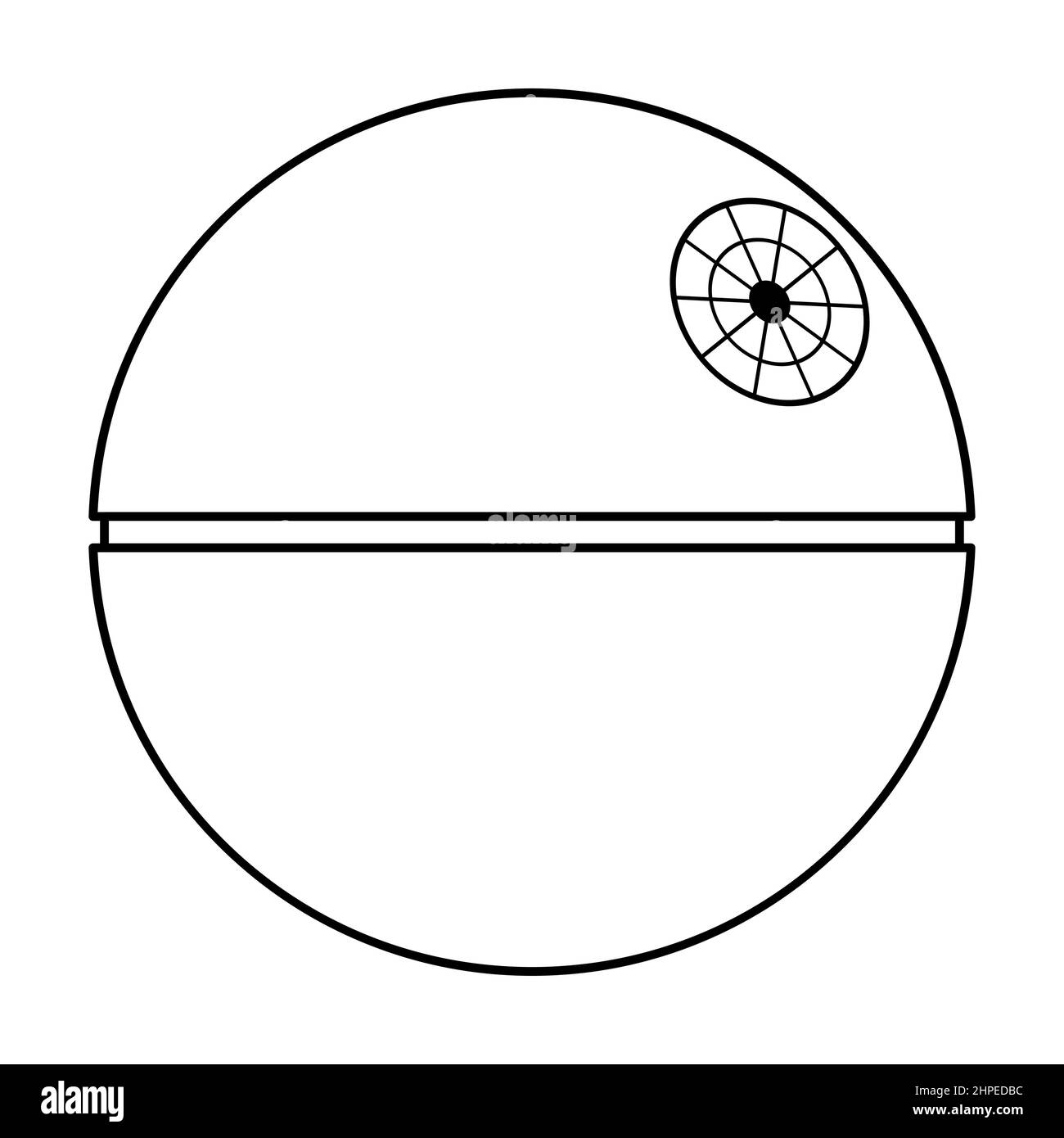 Todesstern Symbol, mobile Raumstation Symbol, Kreis Galaxie Planeten ...