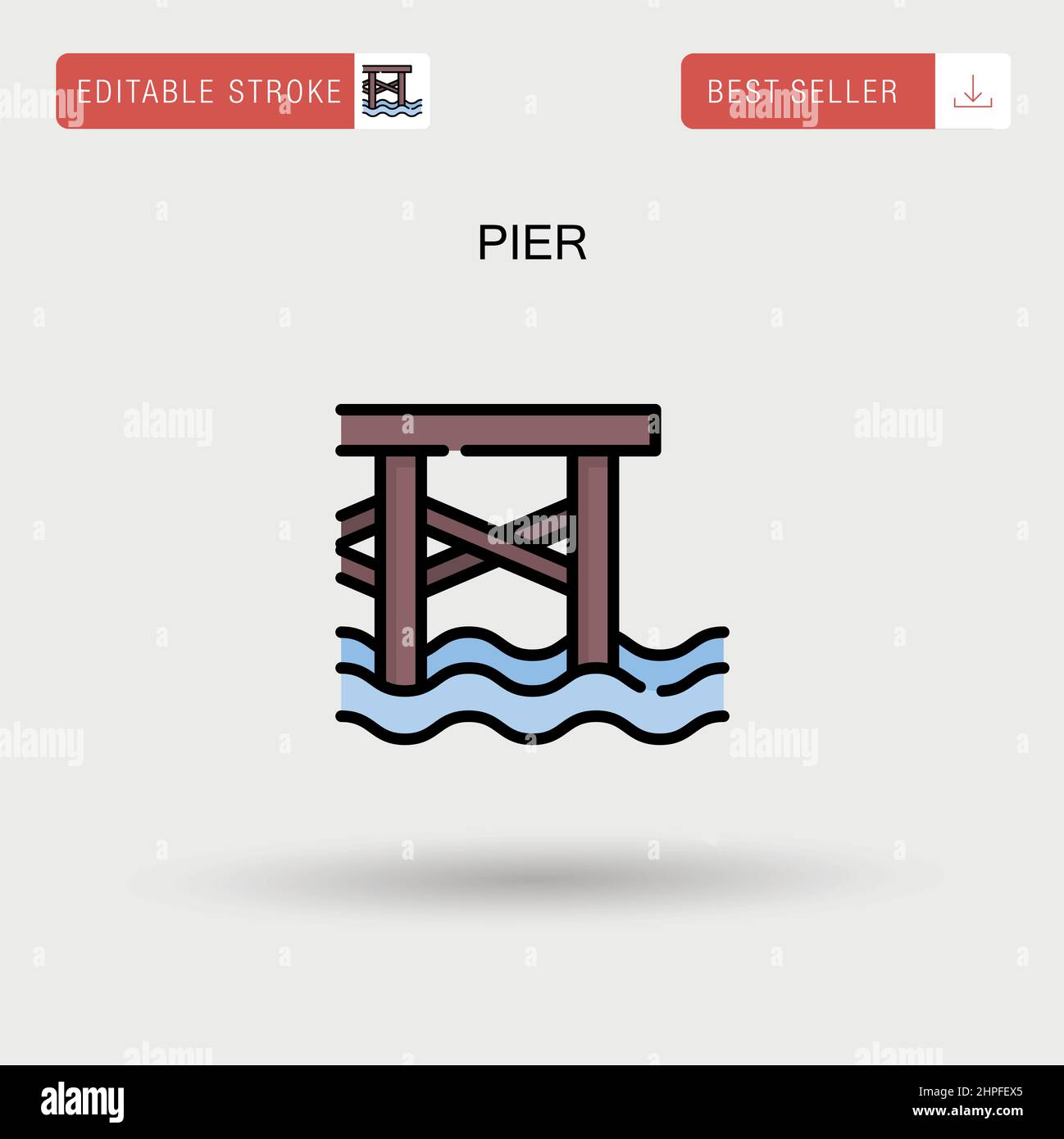 Schöner pier Stock-Vektorgrafiken kaufen - Alamy