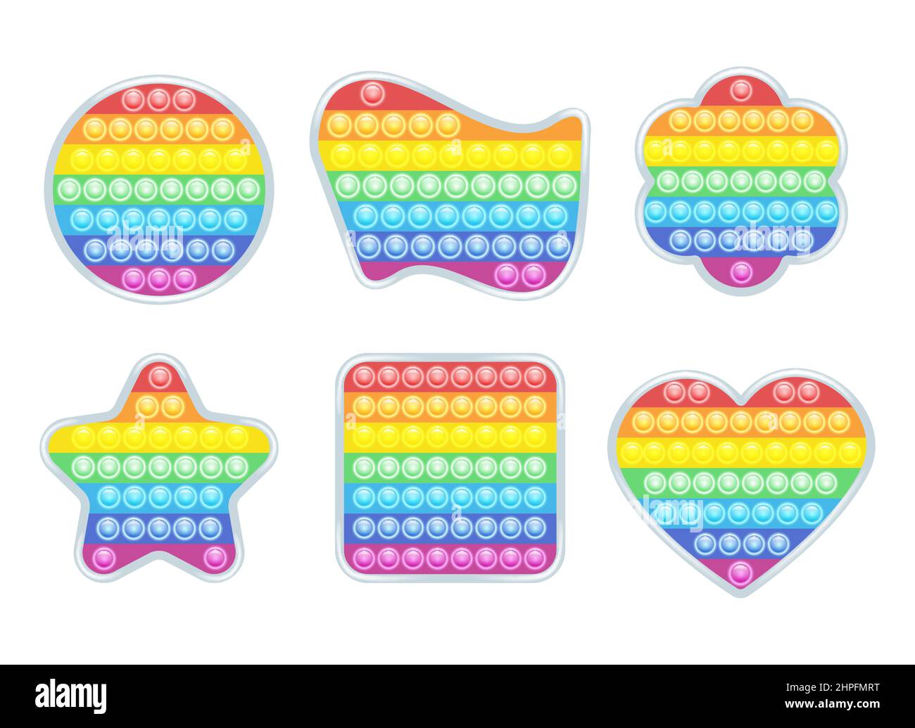 Popit antistress Stock-Vektorgrafiken kaufen - Alamy