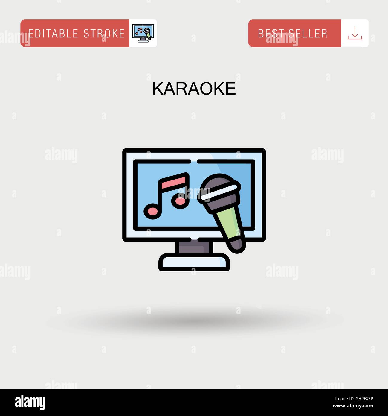 Karaoke sign Stock-Vektorgrafiken kaufen - Alamy