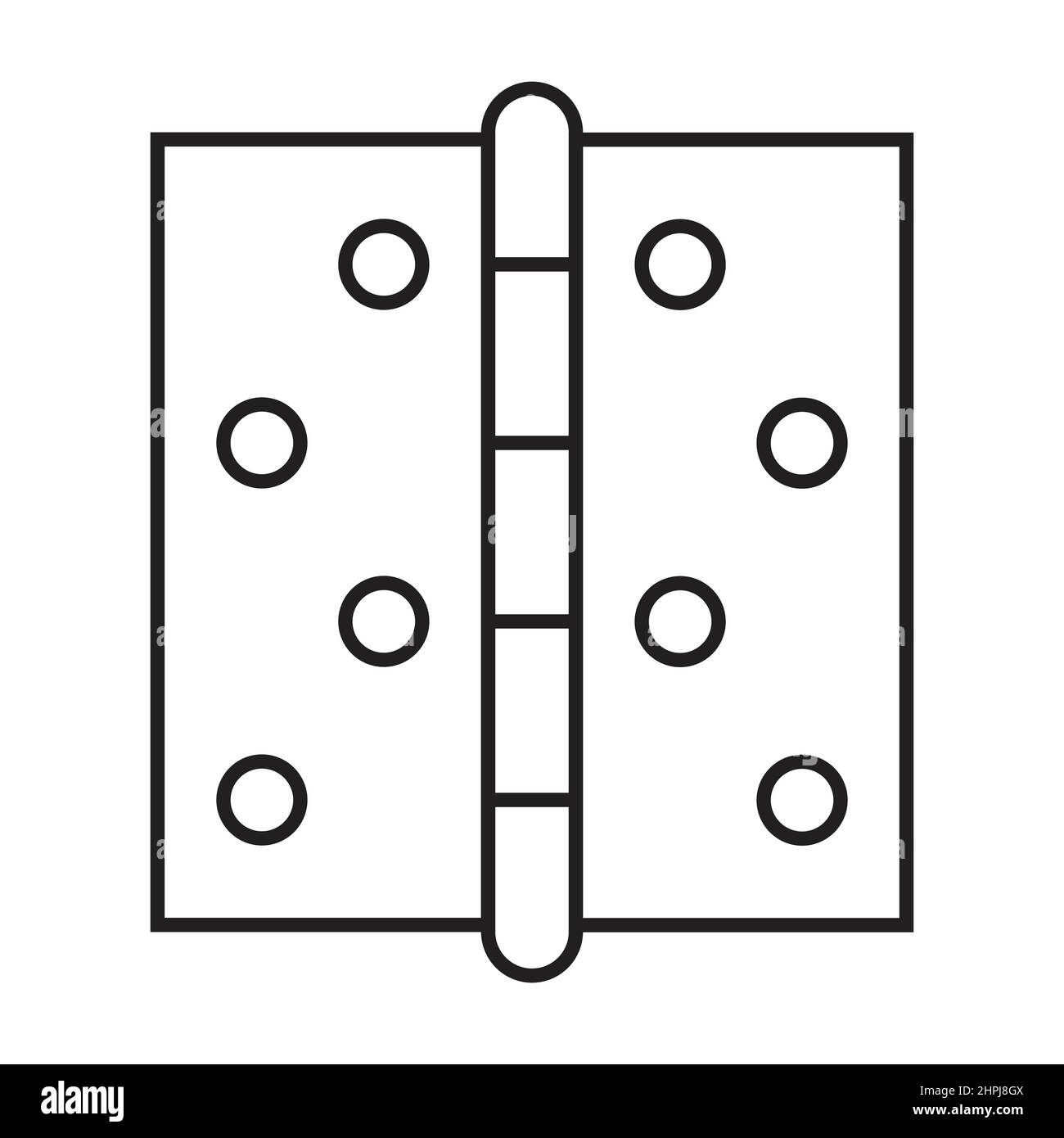 Scharnier detail Stock-Vektorgrafiken kaufen - Alamy