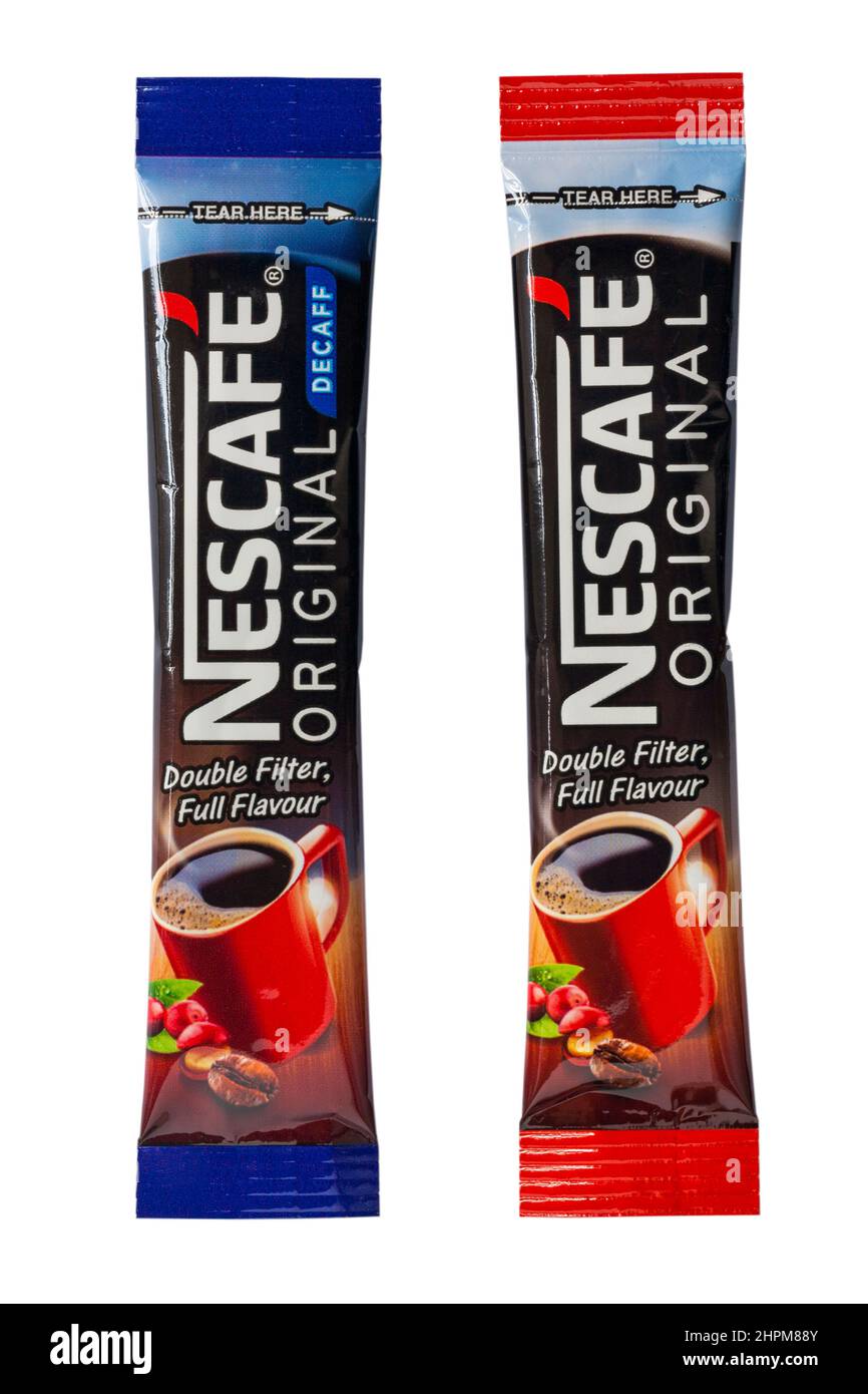 Nescafe coffee sachets -Fotos und -Bildmaterial in hoher Auflösung – Alamy