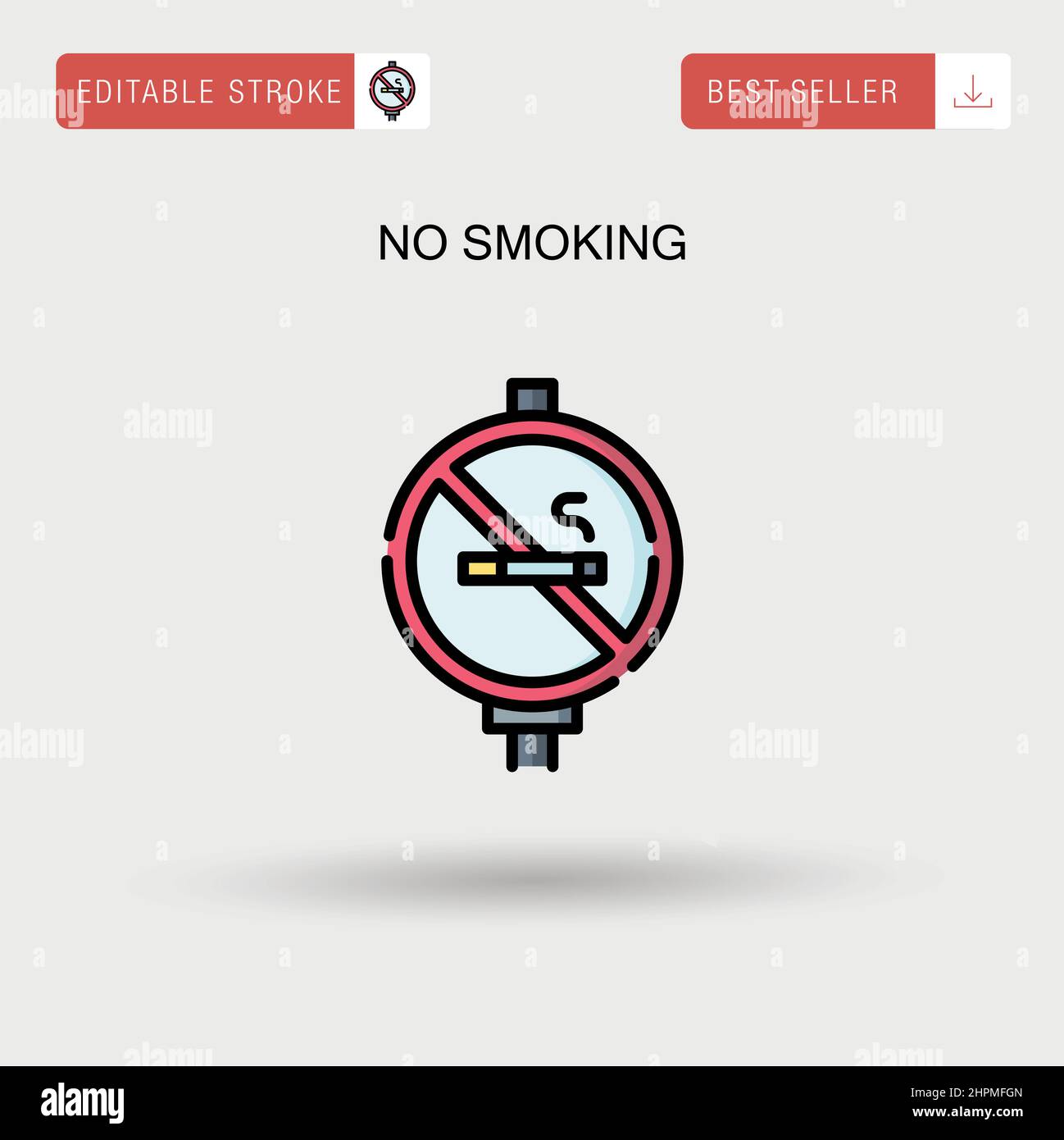 No smoking sign symbol isolated -Fotos und -Bildmaterial in hoher ...