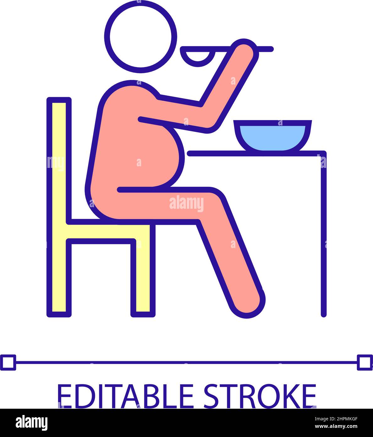 Editable stroke disorder nutrition -Fotos und -Bildmaterial in hoher ...