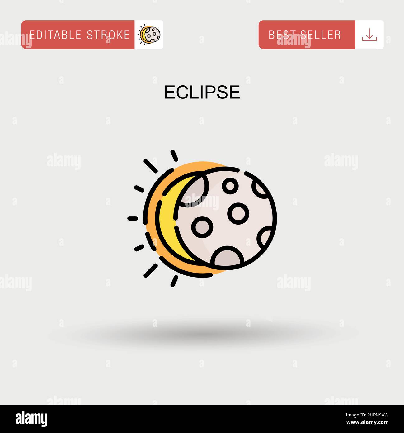 Total eclipse of the sun Stock-Vektorgrafiken kaufen - Alamy