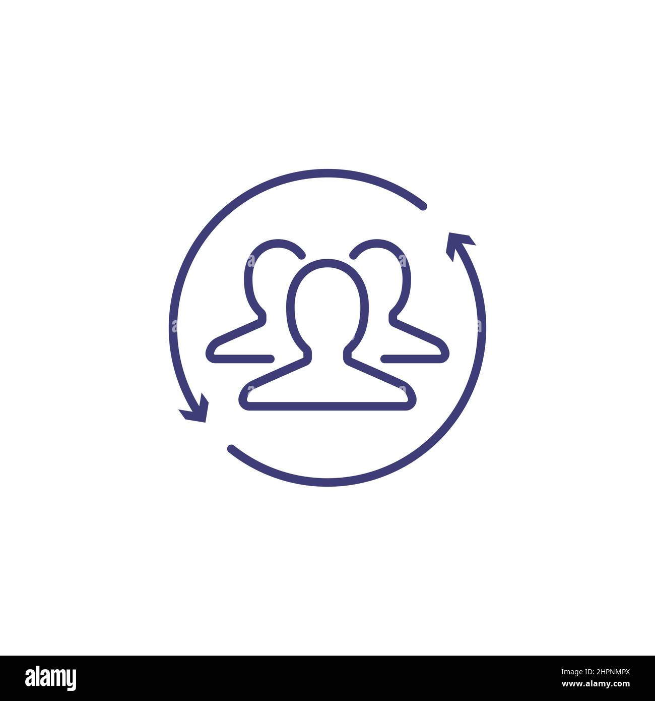 Symbol für Mitarbeiter der Personalabteilung zur Mitarbeiterbindung ...