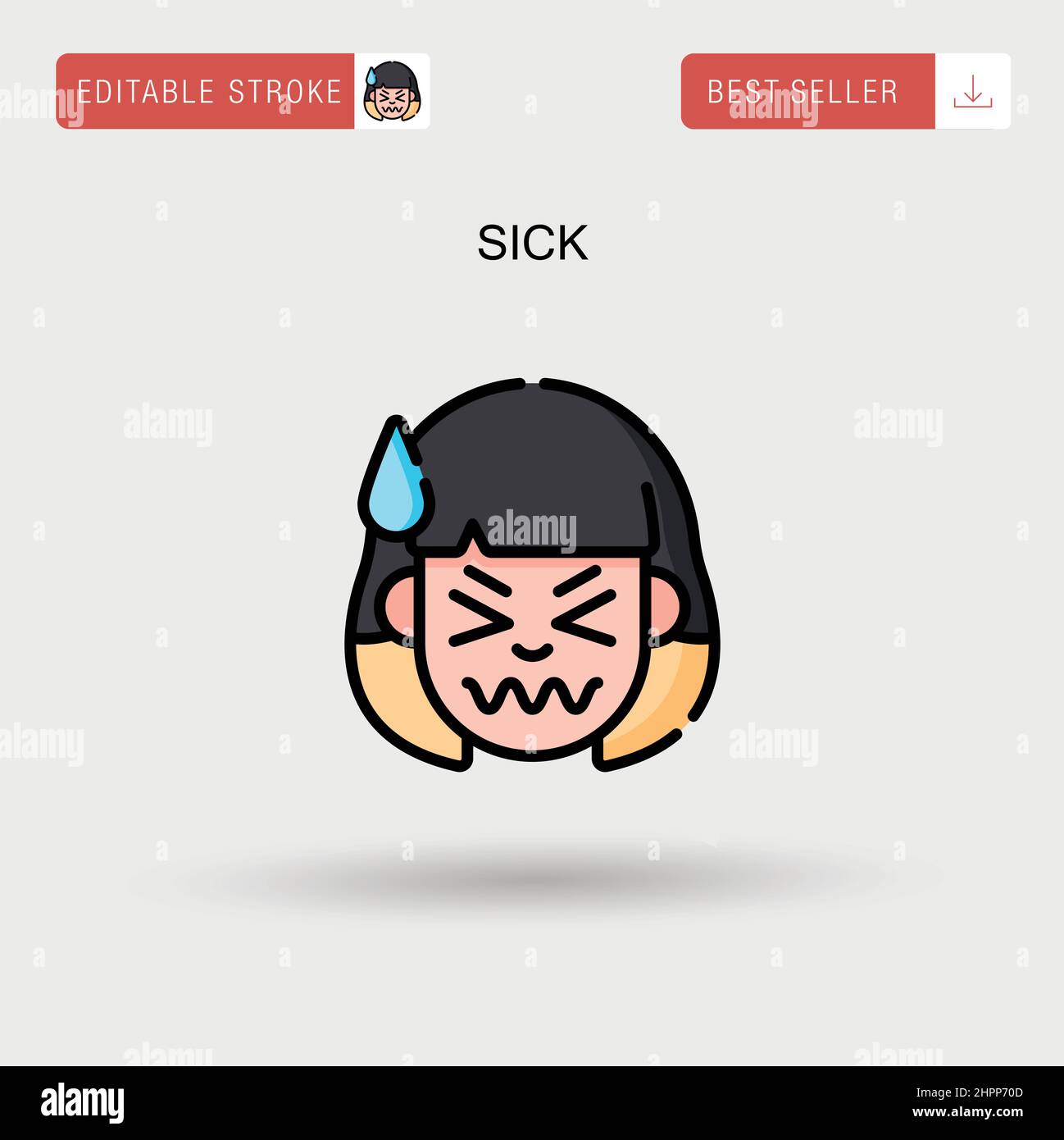 Krankes symbol Stock-Vektorgrafiken kaufen - Alamy