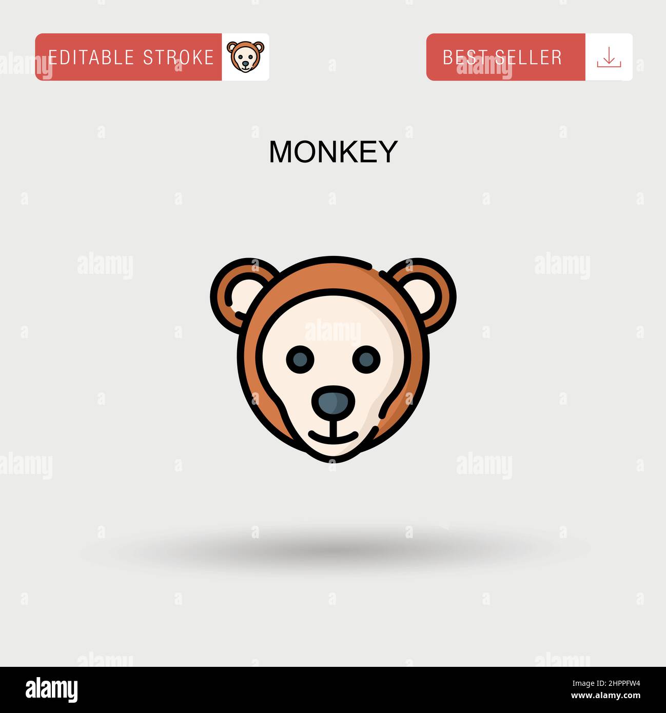 Monkeys affen vektor illustration -Fotos und -Bildmaterial in hoher ...