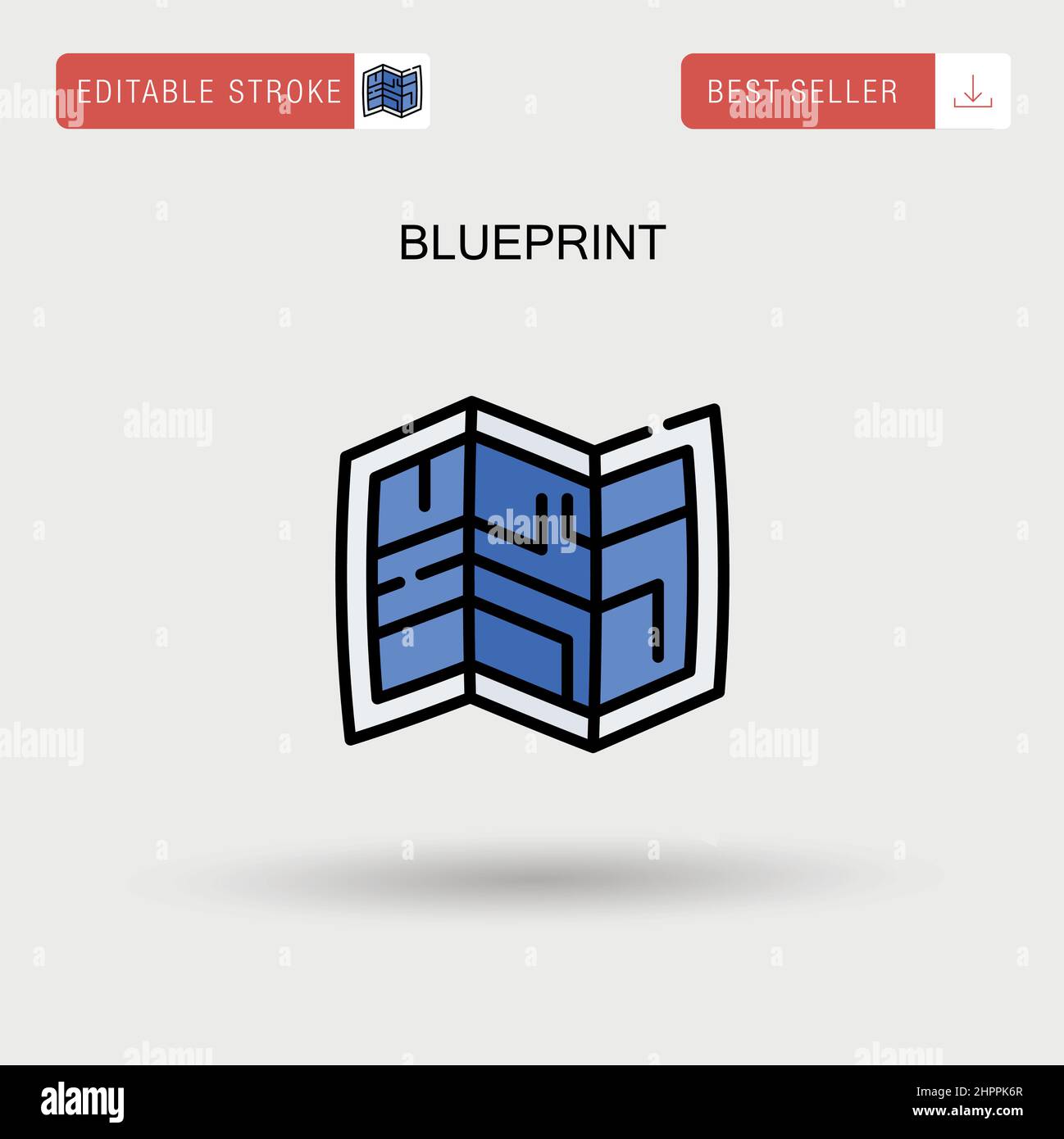 Simple architect blueprint drawing Stock-Vektorgrafiken kaufen - Alamy