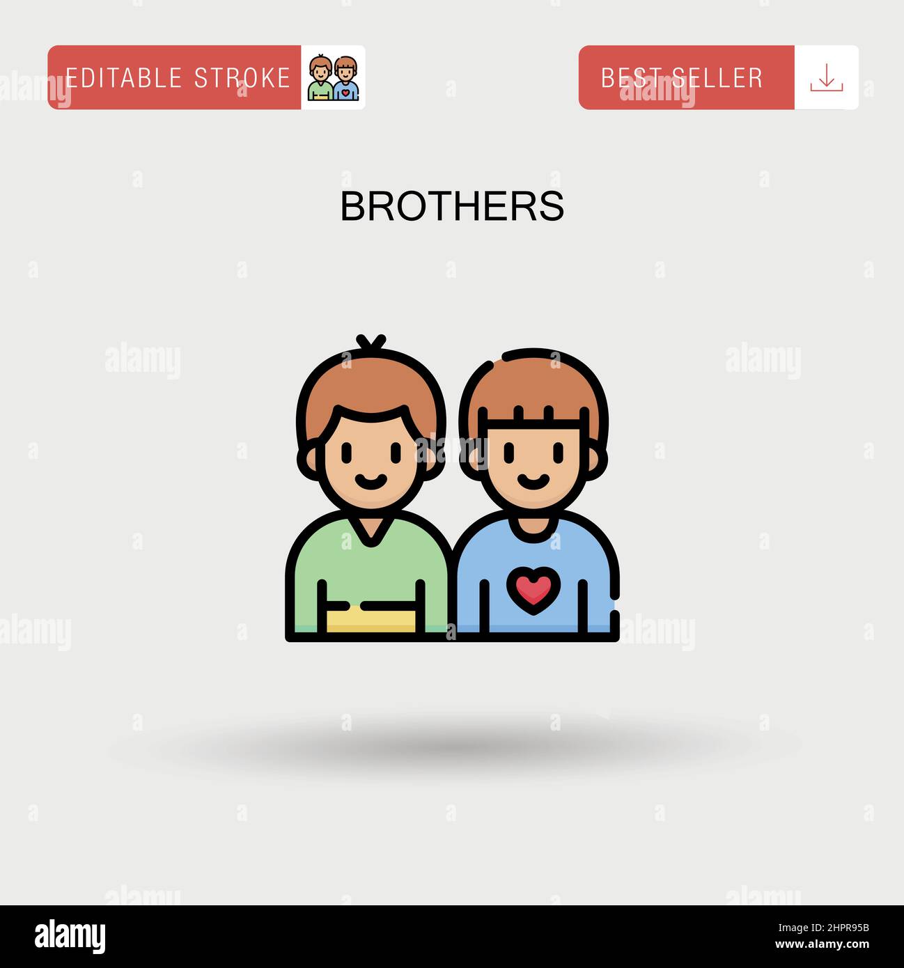 Bruder symbol Stock-Vektorgrafiken kaufen - Alamy