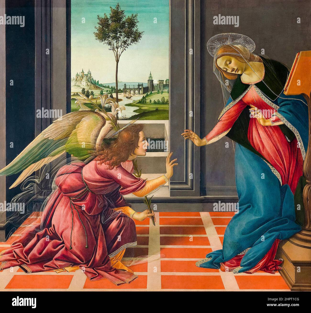 The annunciation 1489 sandro botticelli alessandro di mariano -Fotos und -Bildmaterial in hoher ...