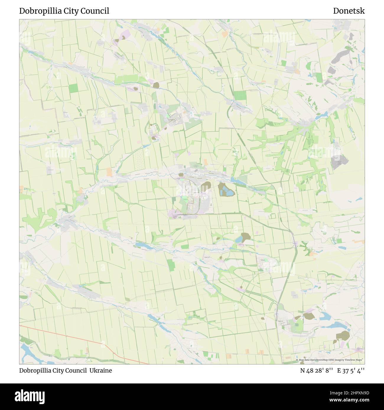 Dobropillia Stadtrat, Dobropillia Stadtrat, Ukraine, Donezk, N 48 28' 8 ...