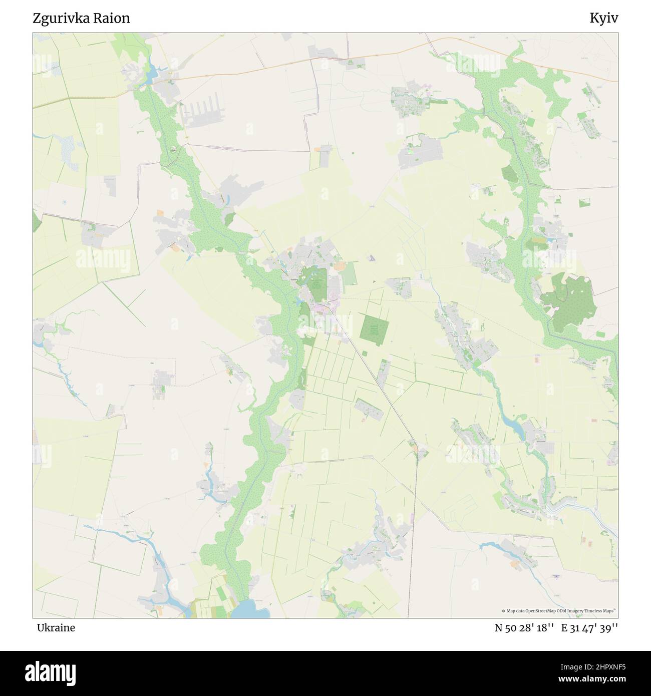Rajon Zgurivka, Ukraine, Kiew, N 50 28' 18'', E 31 47' 39'', Karte ...