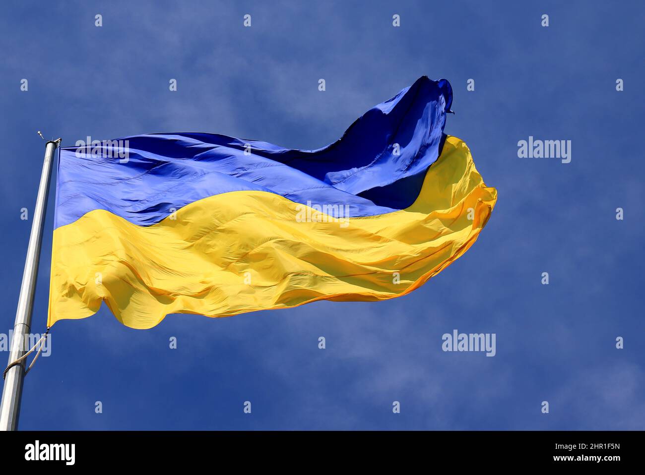 Erstaunlich Gelb Blaue Flagge Fotos