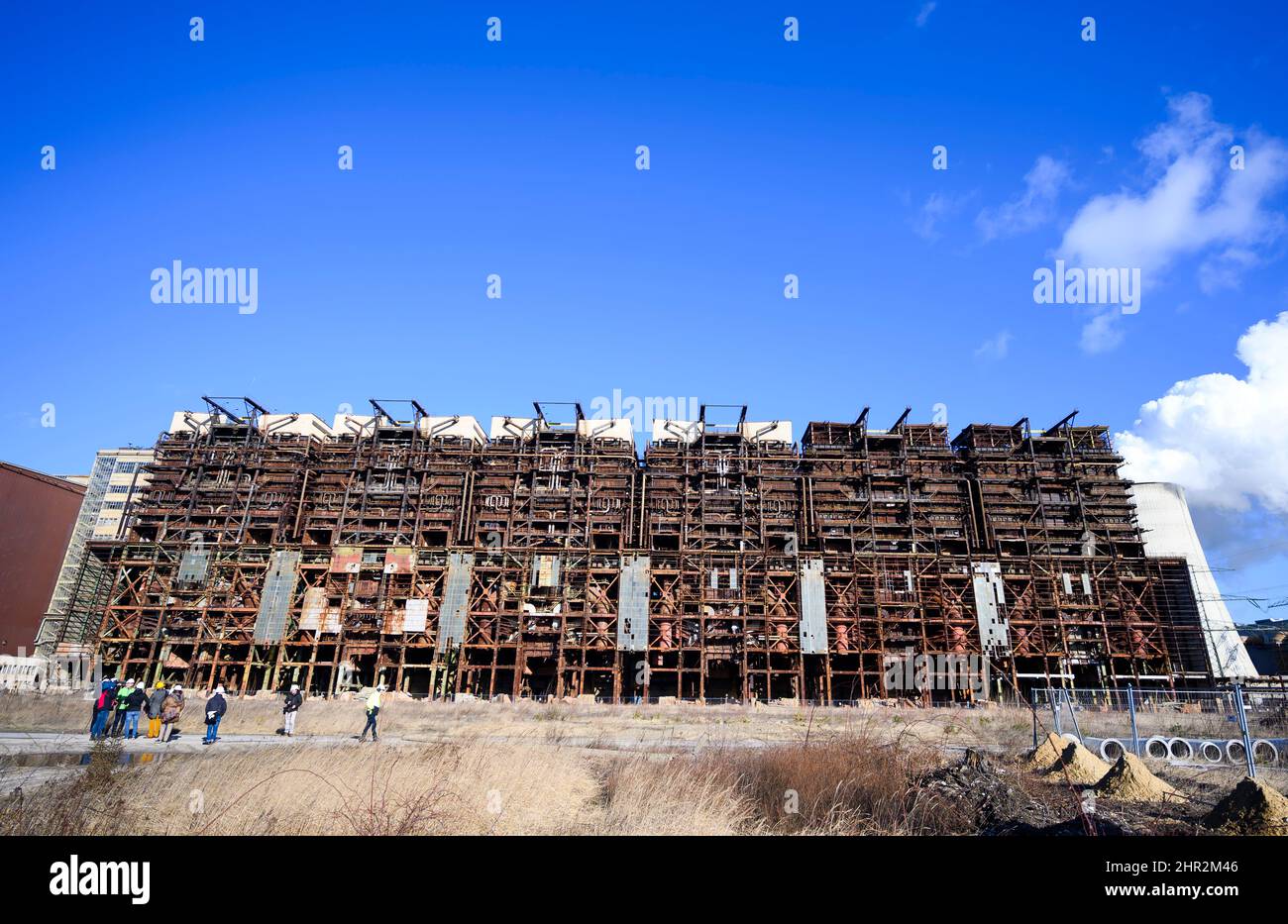 Boxberg, Deutschland. 25.. Februar 2022. Blick auf das ehemalige und ...