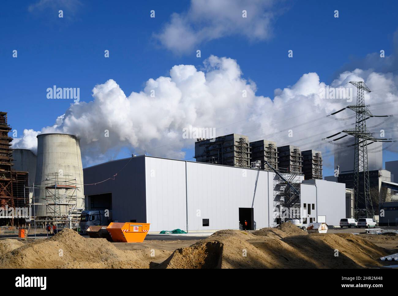 Boxberg, Deutschland. 25.. Februar 2022. Die neue Halle für die ...