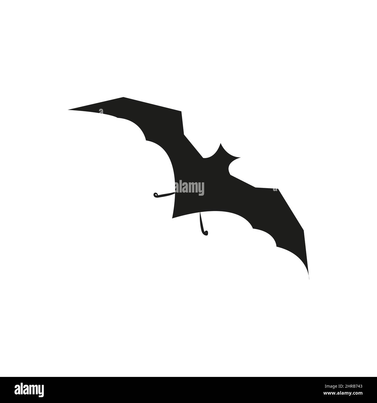 Fledermaussymbol. Fledermaus Tier einfaches Symbol. Halloween ...