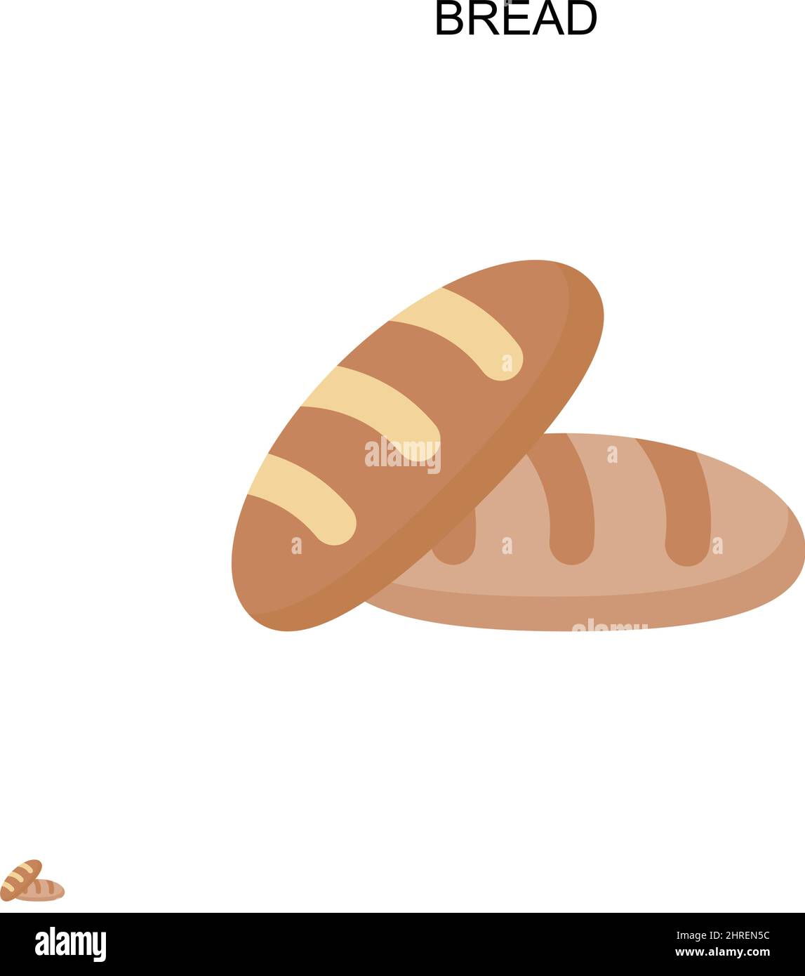 Toast bread icon bakery design -Fotos und -Bildmaterial in hoher ...