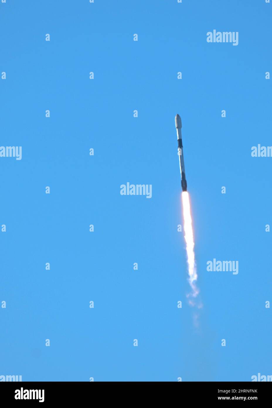 SpaceX Falcon 9 Booster, der 50 Starlink-Satelliten enthält, startete ...