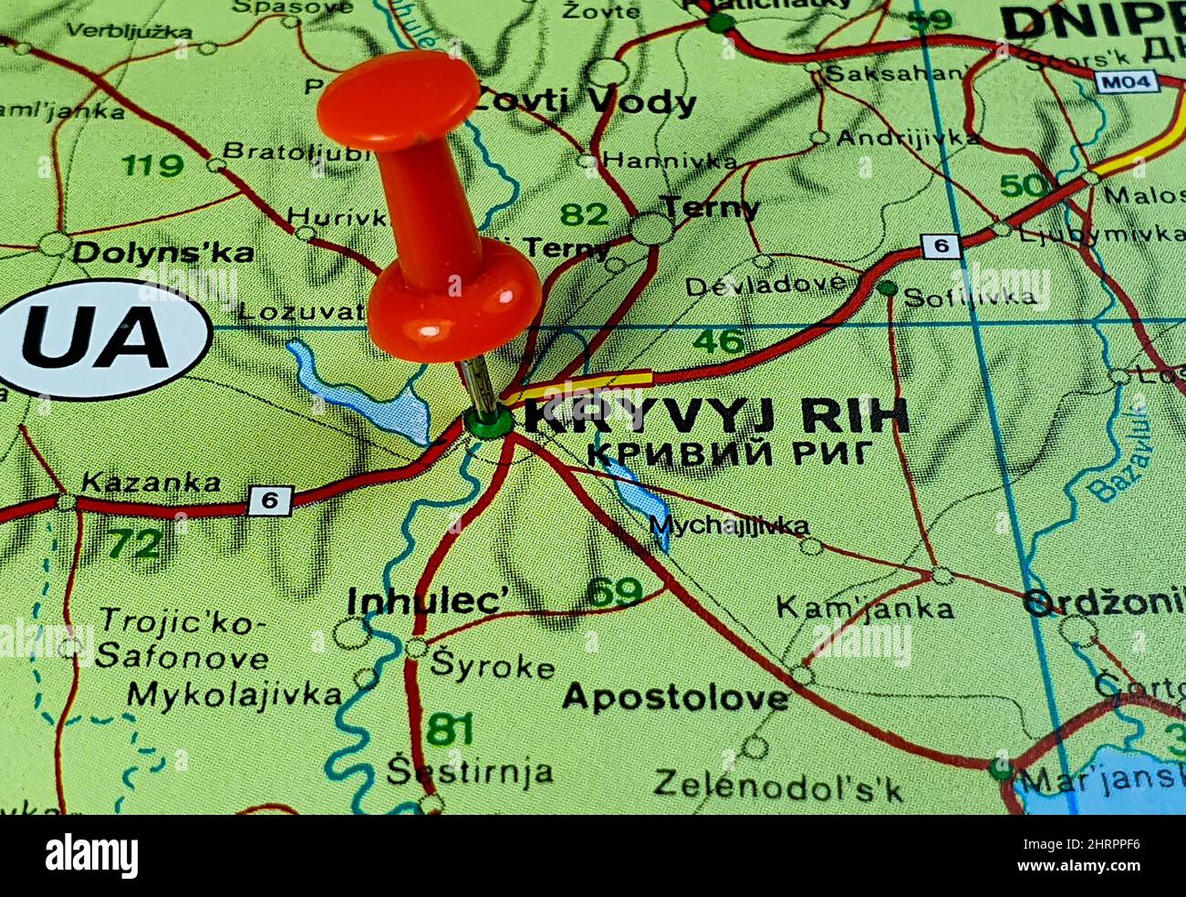 Kryvyi rih karte -Fotos und -Bildmaterial in hoher Auflösung – Alamy