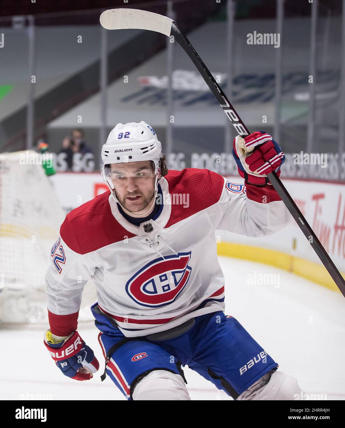Jonathan Drouin von Montreal Canadiens feiert sein Tor gegen die ...
