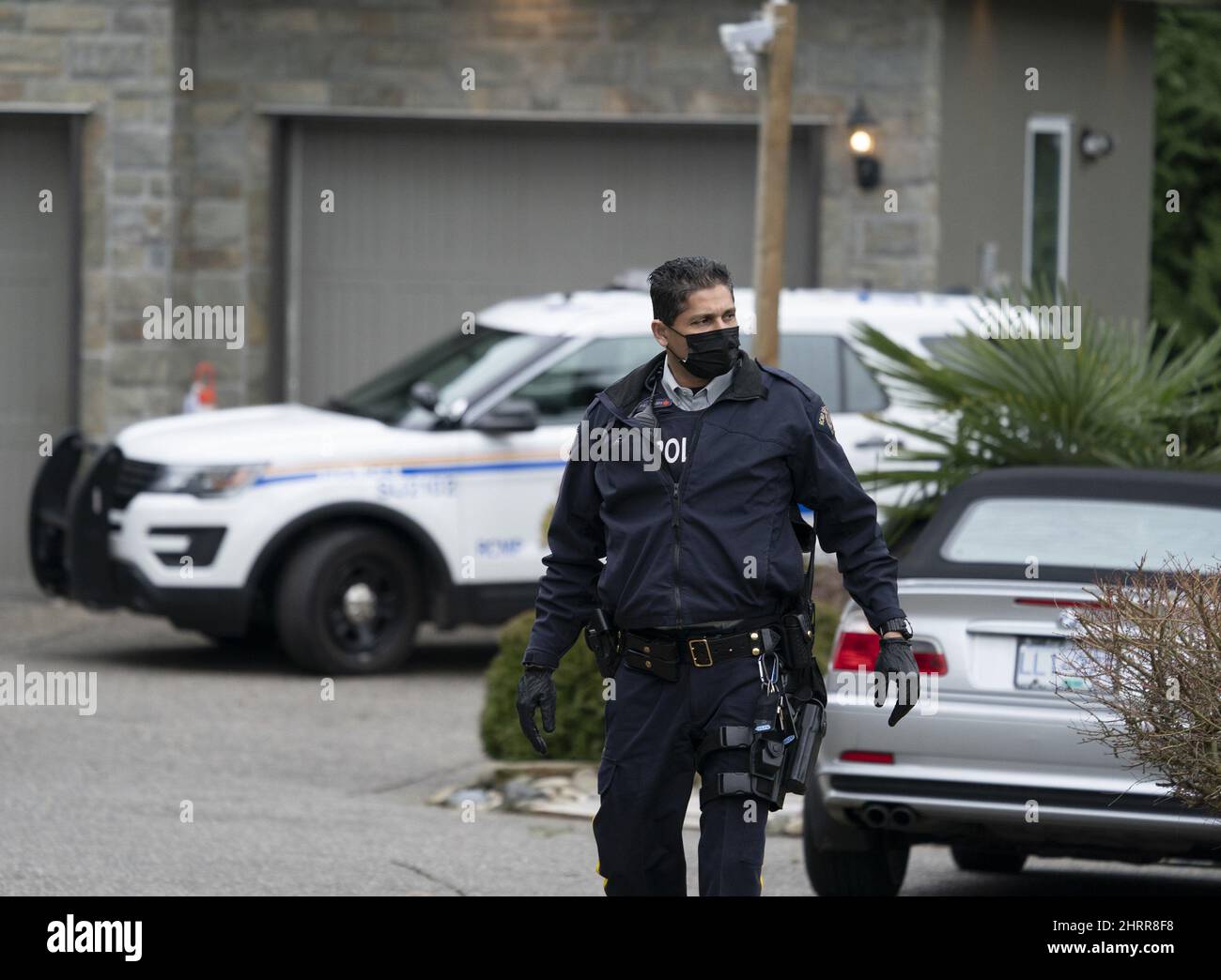 Ein Mitglied der RCMP wird am Donnerstag, den 18. Februar 2021, am ...